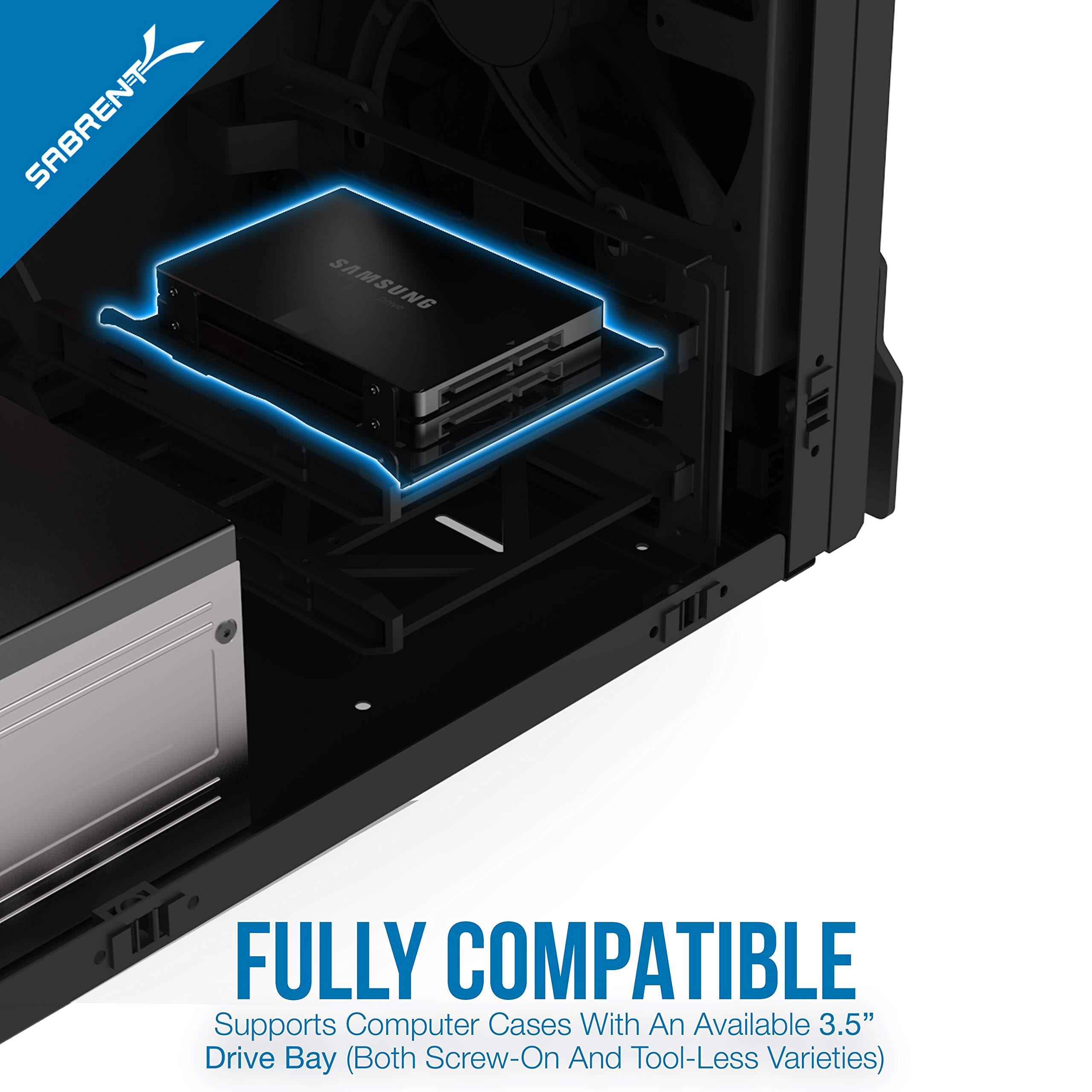 Buy SABRENT 2.5 Inch to 3.5 Inch Internal Hard Disk Drive Mounting ...