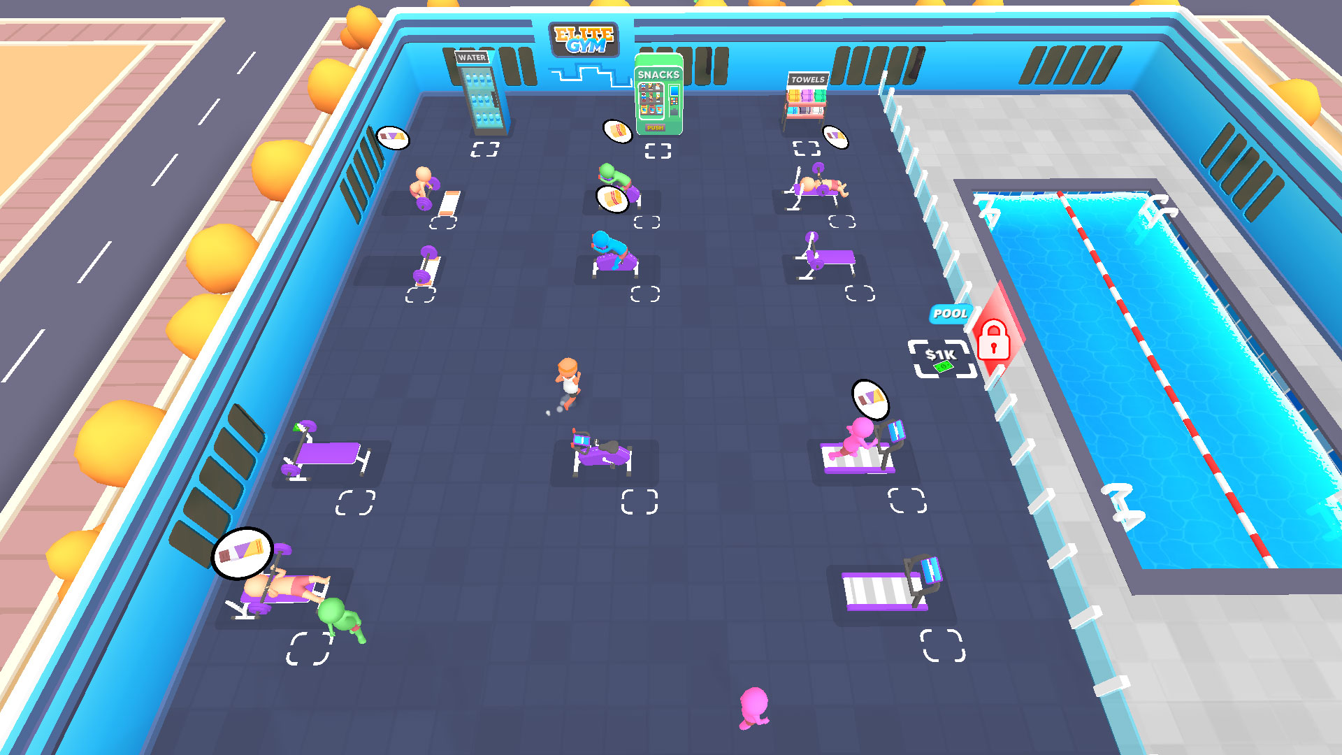Gym Tycoon Idle Empire Manager: Manage Dream Fitness Club Muscle ...