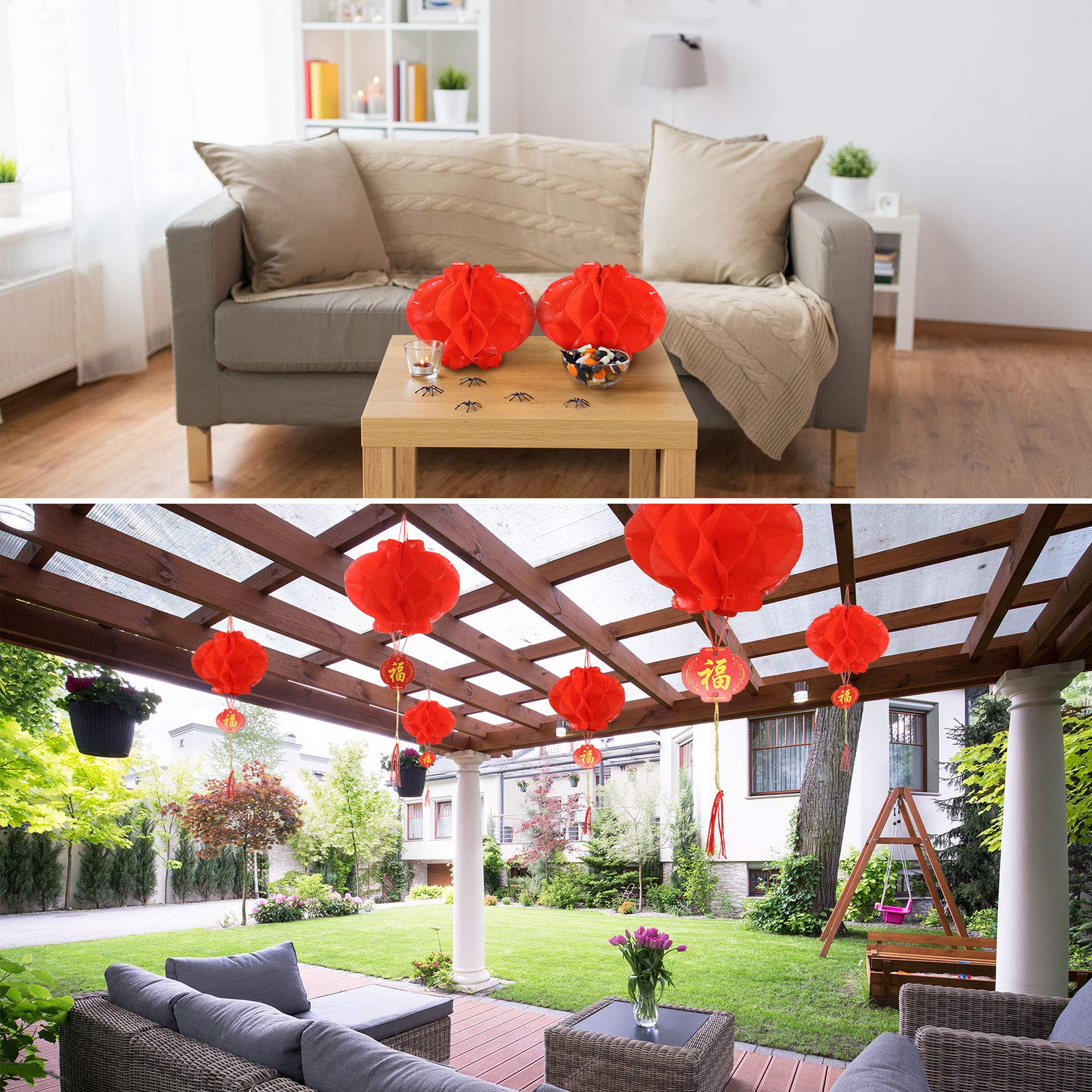 Snapklik.com : 30 Pieces Chinese New Year Red Paper Lanterns Chinese ...