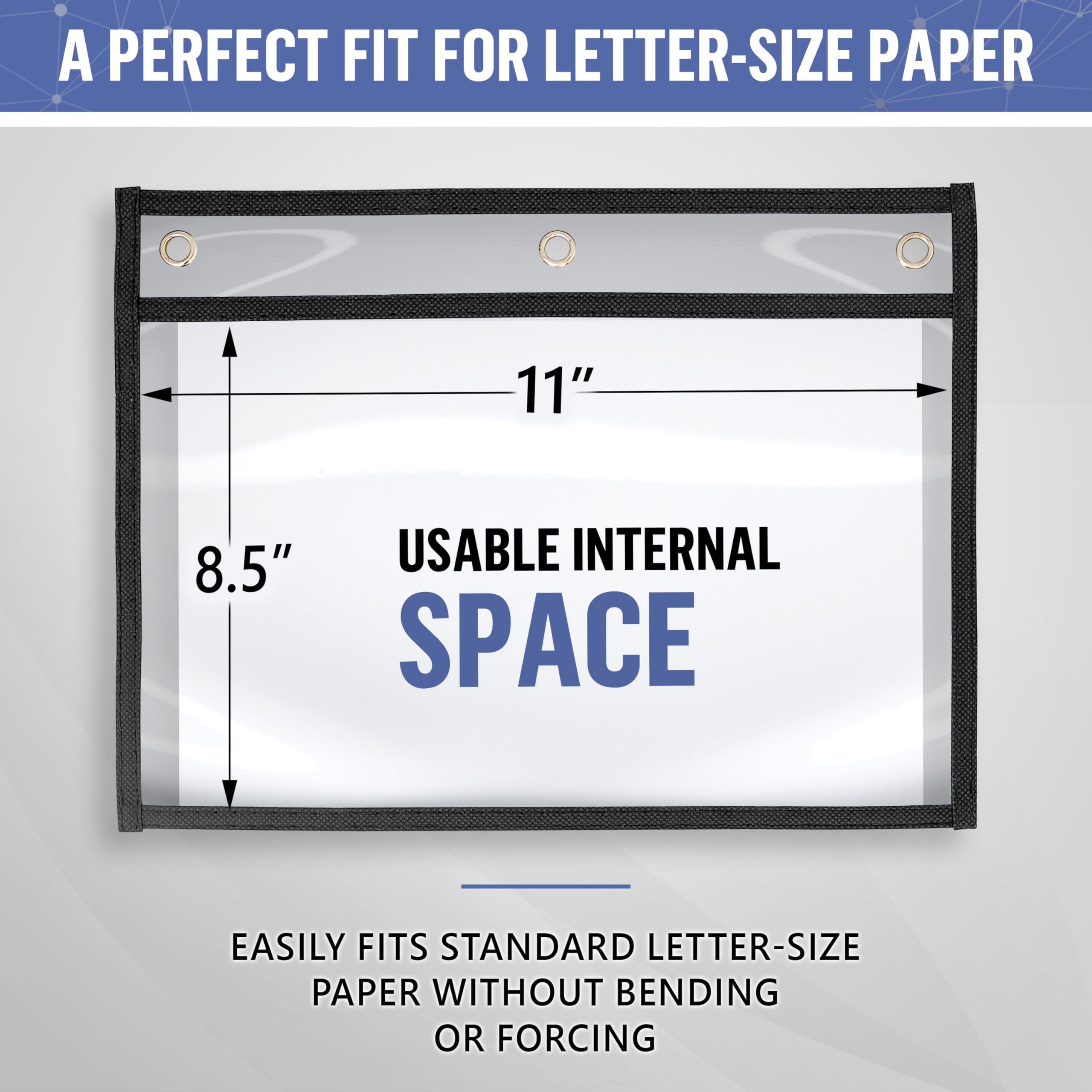 Snapklik.com : 5 Pack Horizontal Job Ticket Holders - 8.5x11 Landscape ...