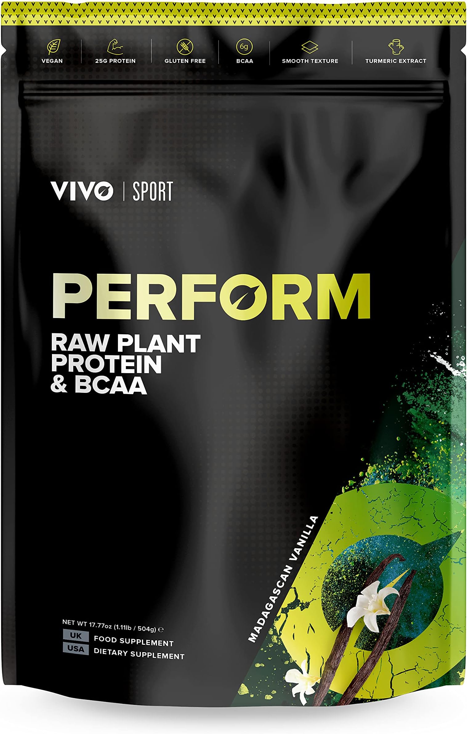 Amazon.com: Vivo Life Perform - Raw Vegan Madagascan Vanilla Protein ...