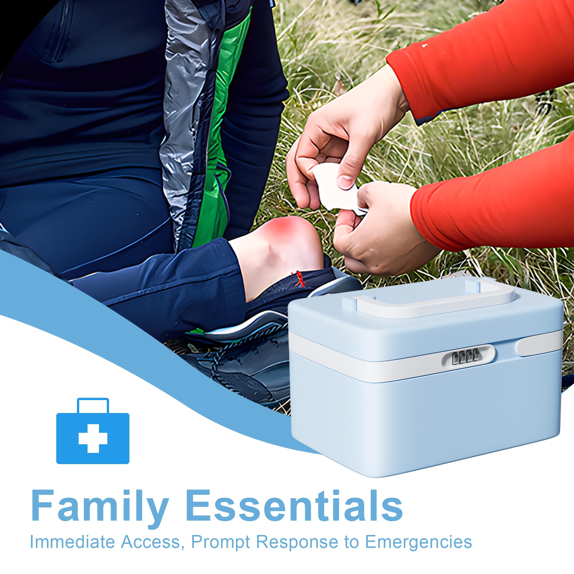 Medicine Lock Box, Lock Box for Medication with Combination Lock,Lock ...