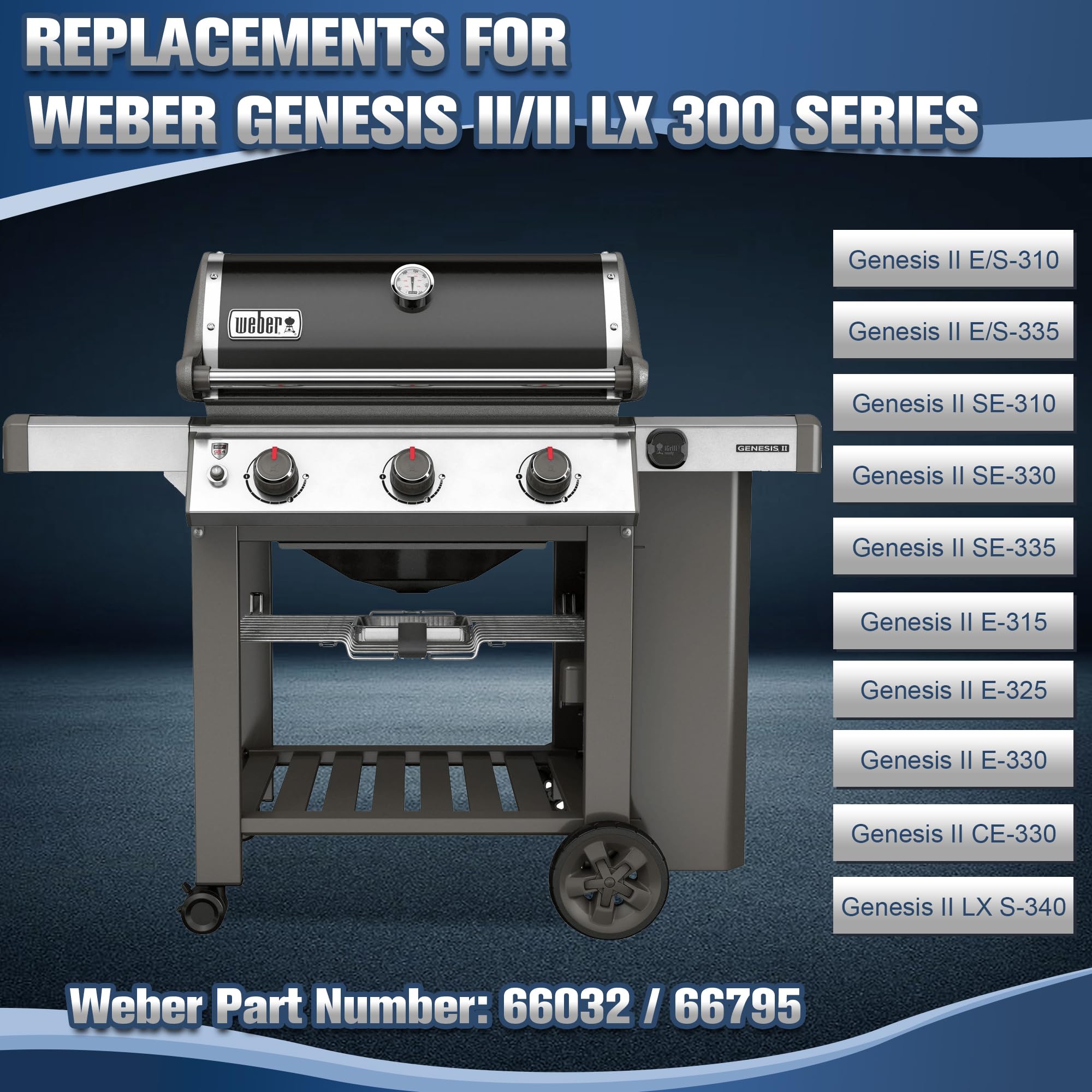 Snapklik.com : Protalwell 66795 & 66032 Flavorizer Bars For Weber ...