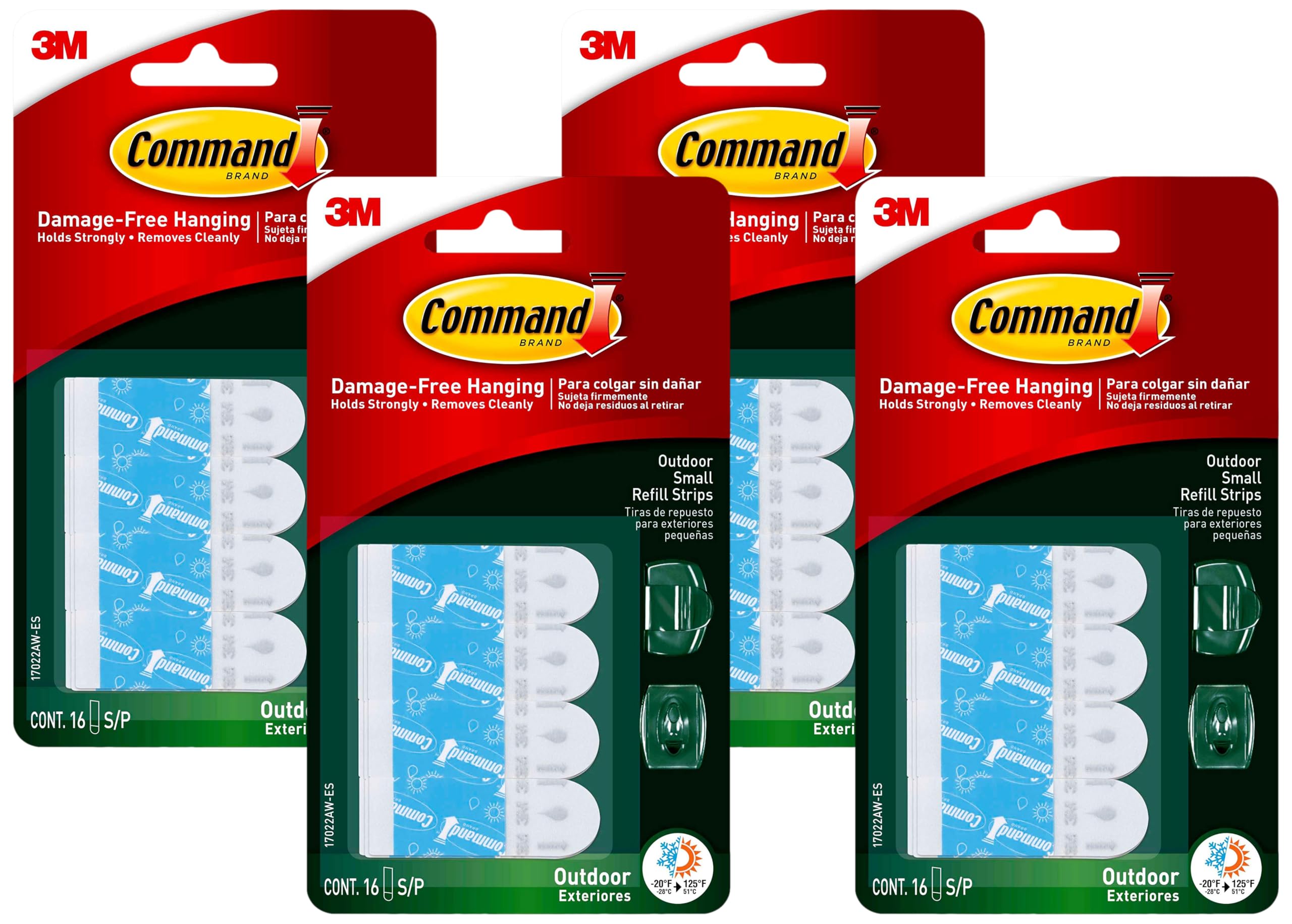 Amazon.com: Command Small Refill Adhesive Strips, Damage Free Hanging ...