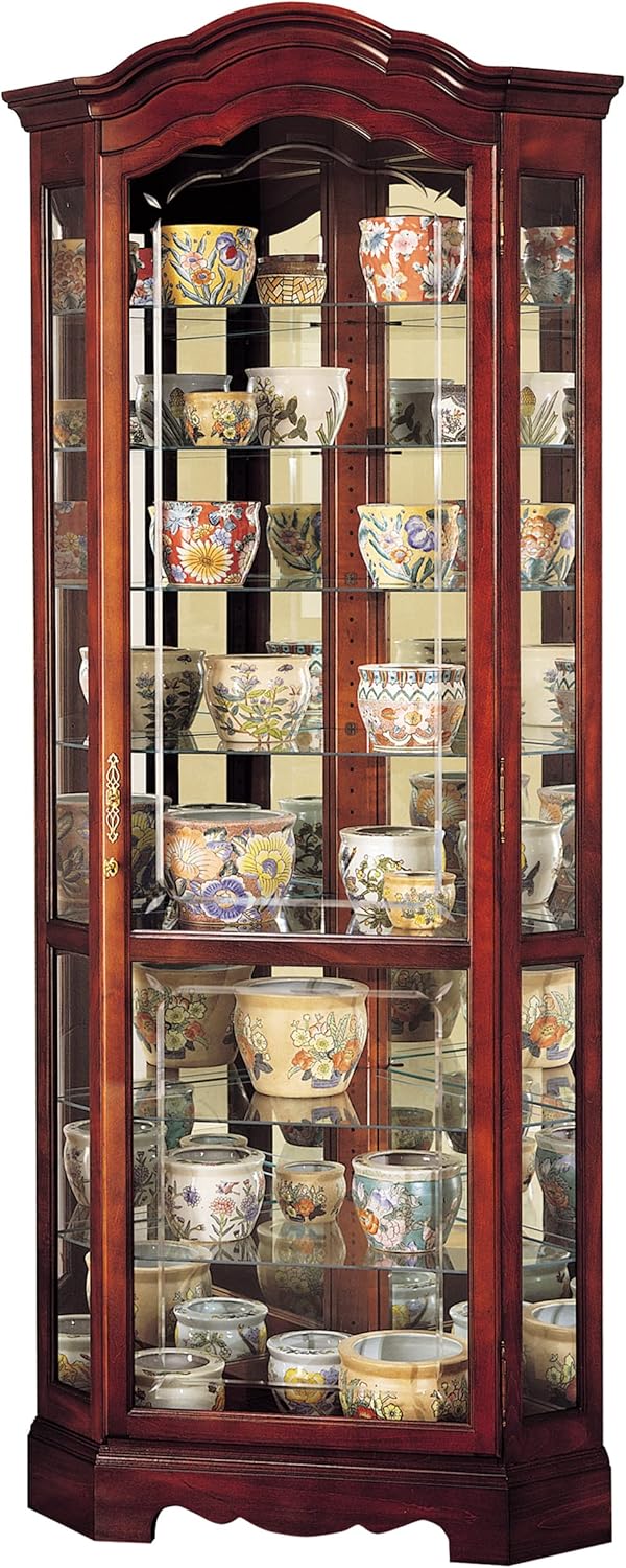 Amazon.com: Howard Miller Bloch Corner II Curio Cabinet, Storage ...