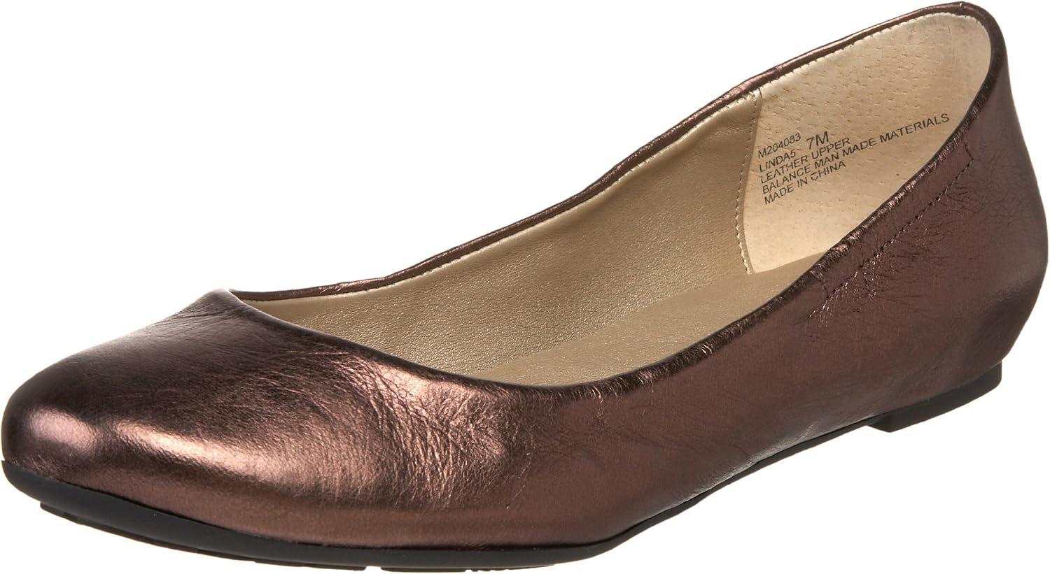 Amazon.com | Me Too Women's Linda Ballet Flat,Bronze Metallic,6 M US ...