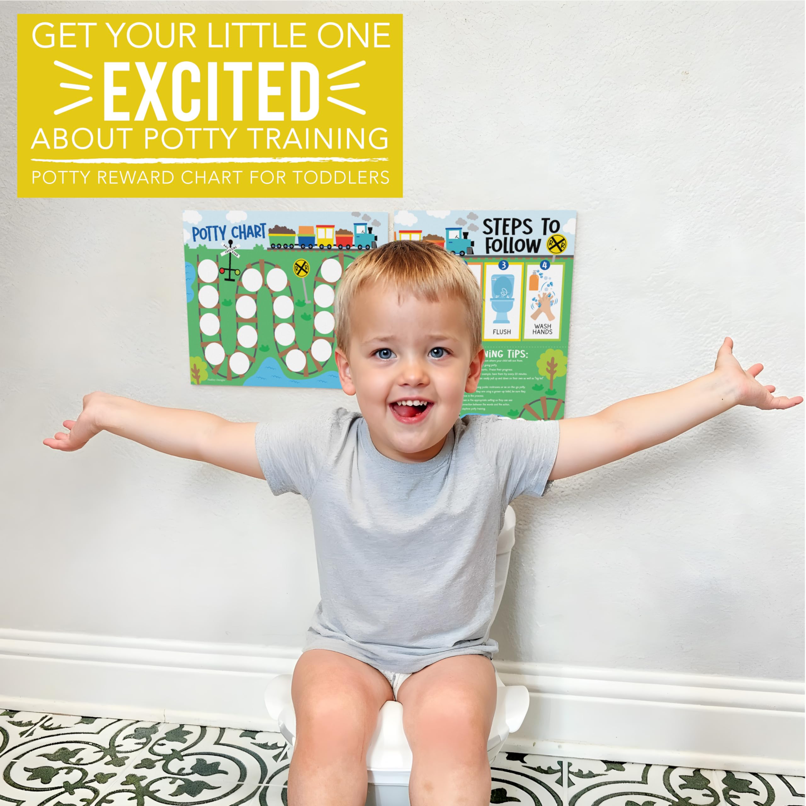Snapklik.com : Hadley Designs Potty Training Chart For Toddlers Boys ...