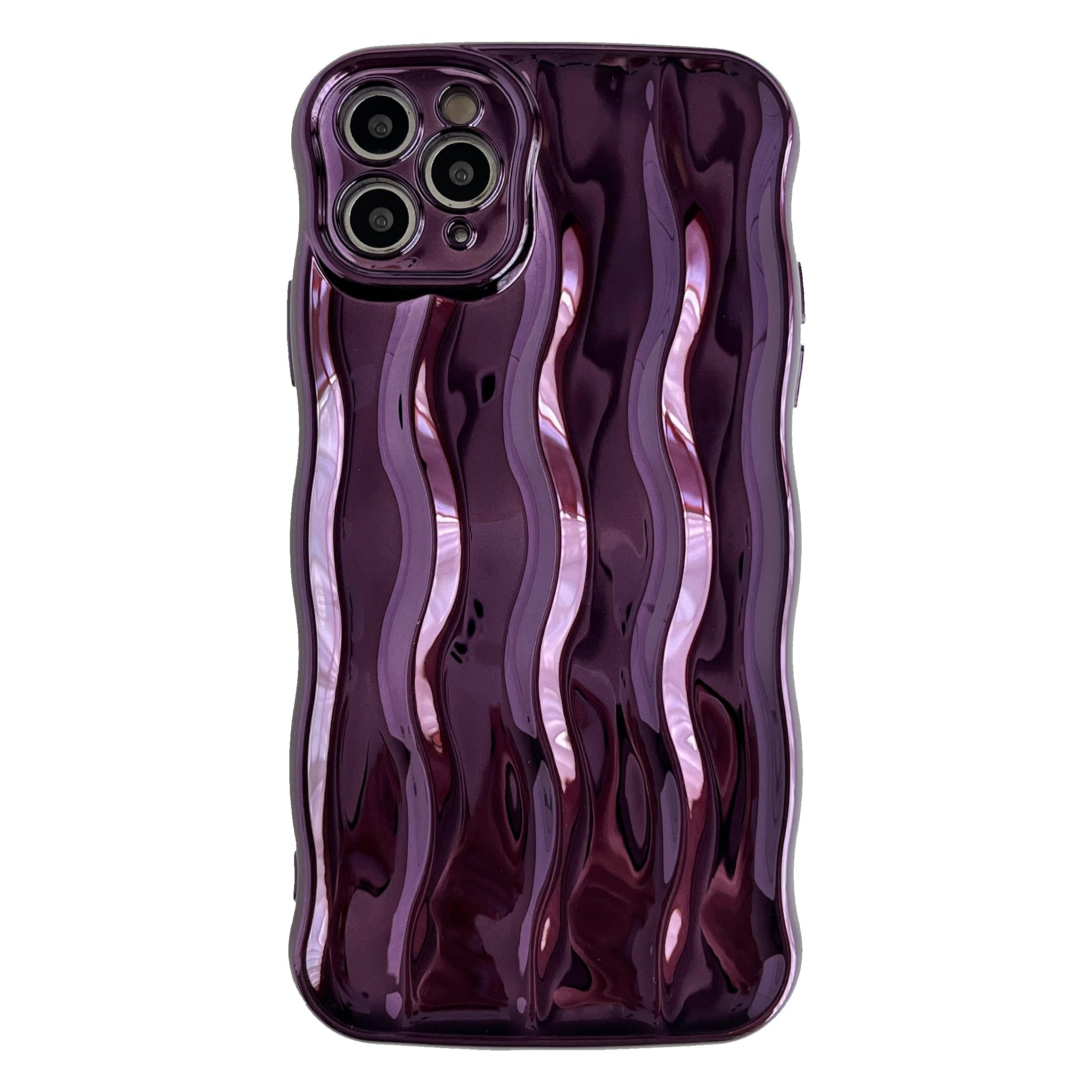 Amazon.com: Caseative for iPhone 11 Pro Max Case,Water Ripple Pattern Curly Wave Frame Soft ...