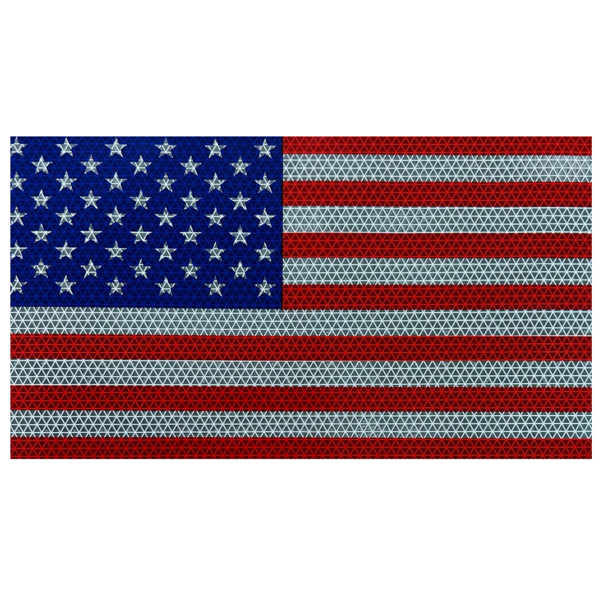 Amazon.com - Reflective Solutions - Reflective American Flag Decal - 7. ...