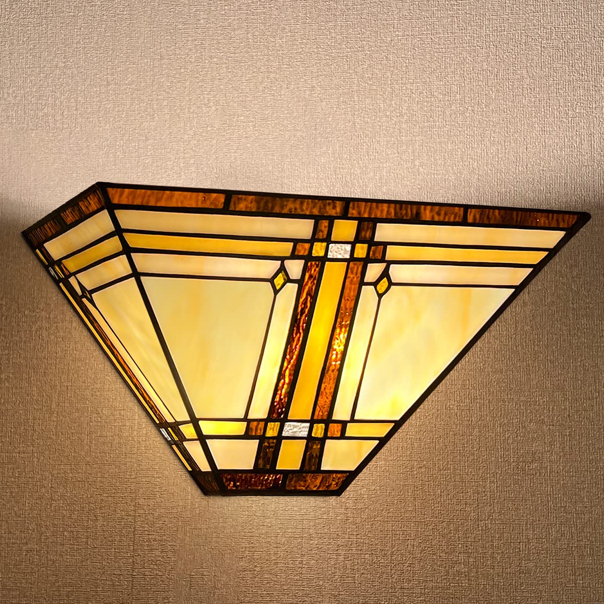Capulina Tiffany Wall Sconces 2 Light 12 Inches Wide Cream Color Style ...