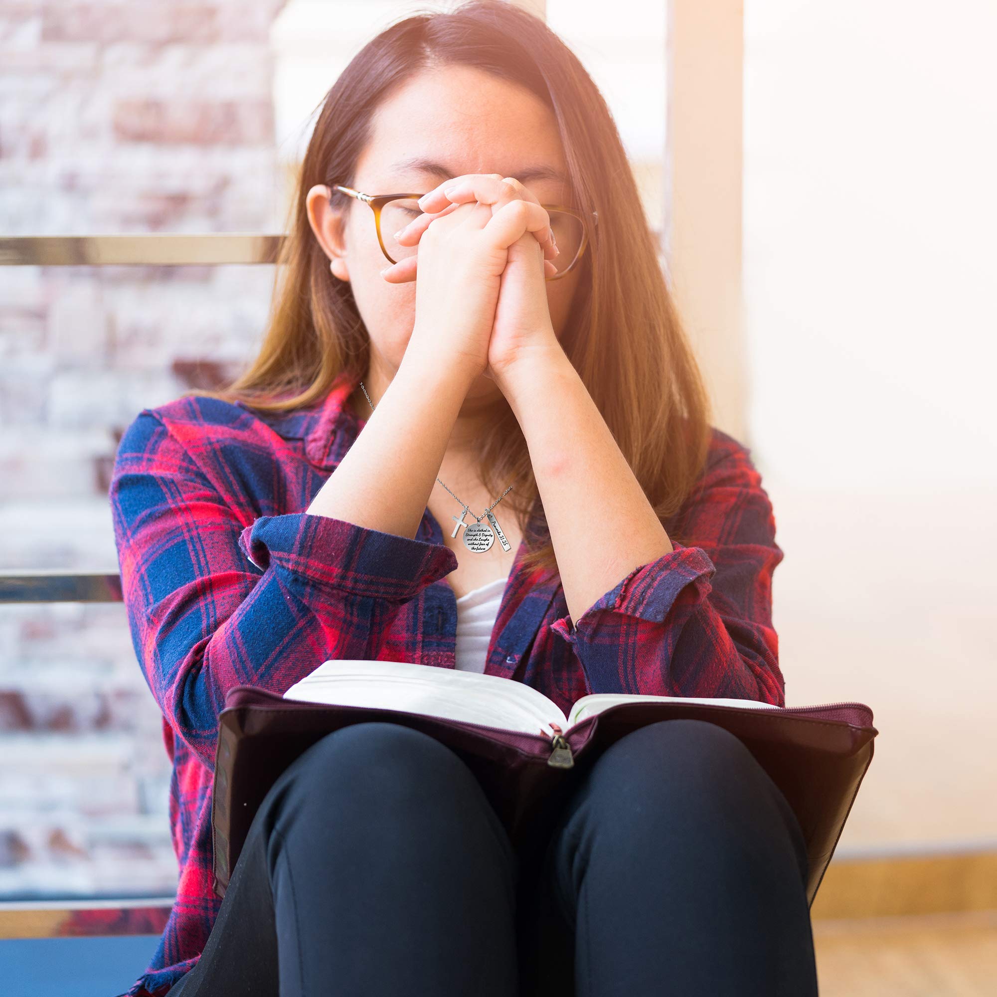 Snapklik.com : Prayer Necklaces Women Christian Religious Bible Verse Scripture Inspirational ...