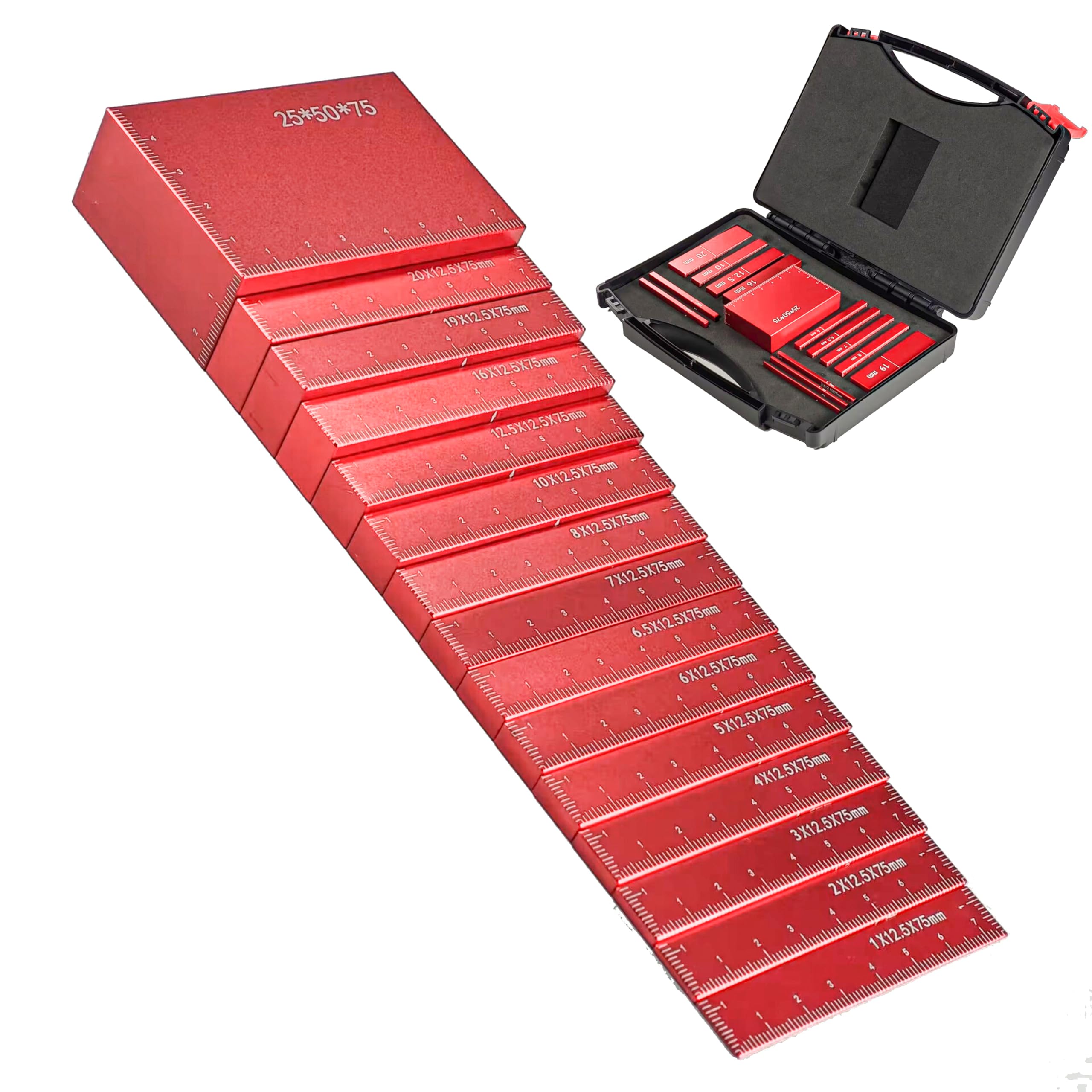 HFS(R) Setup Blocks Height Gauge Set Aluminum Alloy Setup Bars Kit for ...