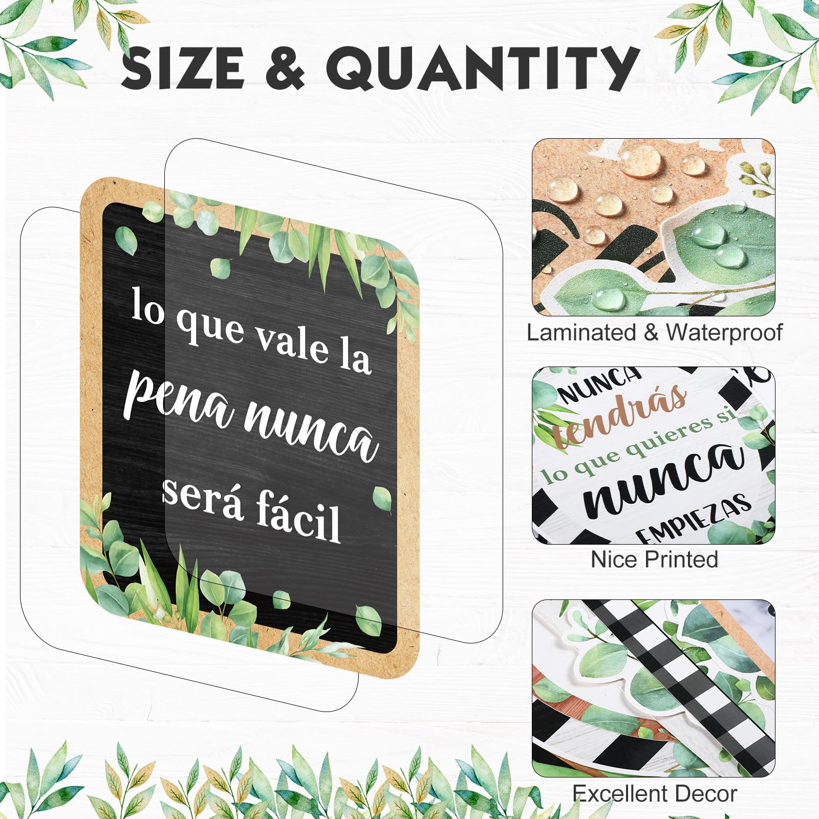 Snapklik.com : 24 Pieces Inspirational Posters In Spanish Bienvenidos ...