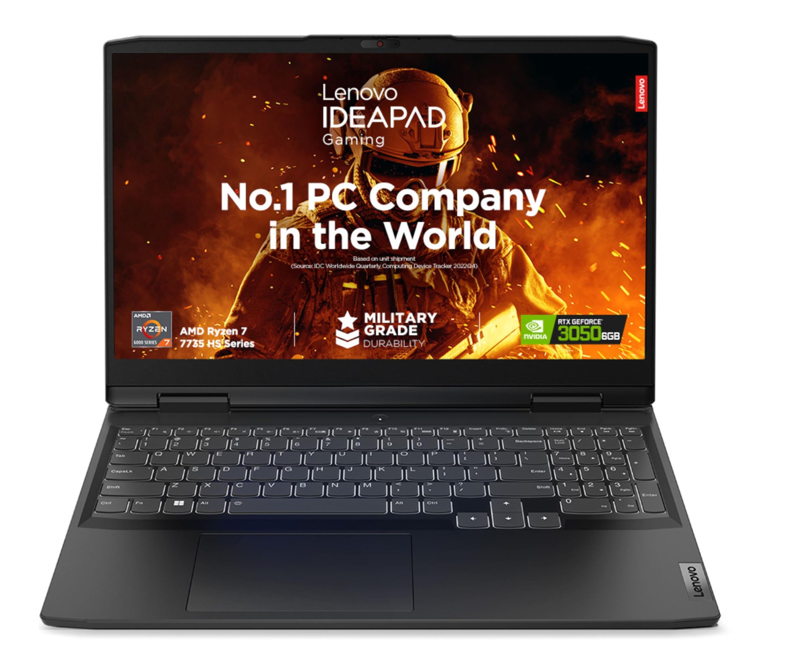 Lenovo IdeaPad Gaming 3 AMD Ryzen 7 7735HS 15.6" (39.62cm) FHD IPS ...