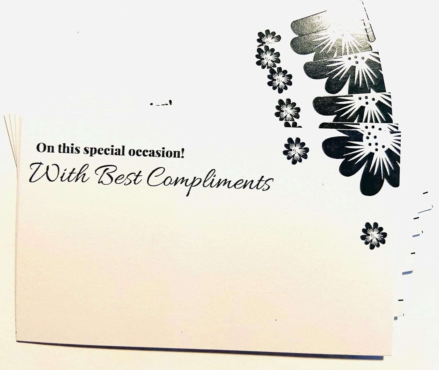 Intellivsion Best Compliments card Pack of 50 (Design - 1) : Amazon.in ...