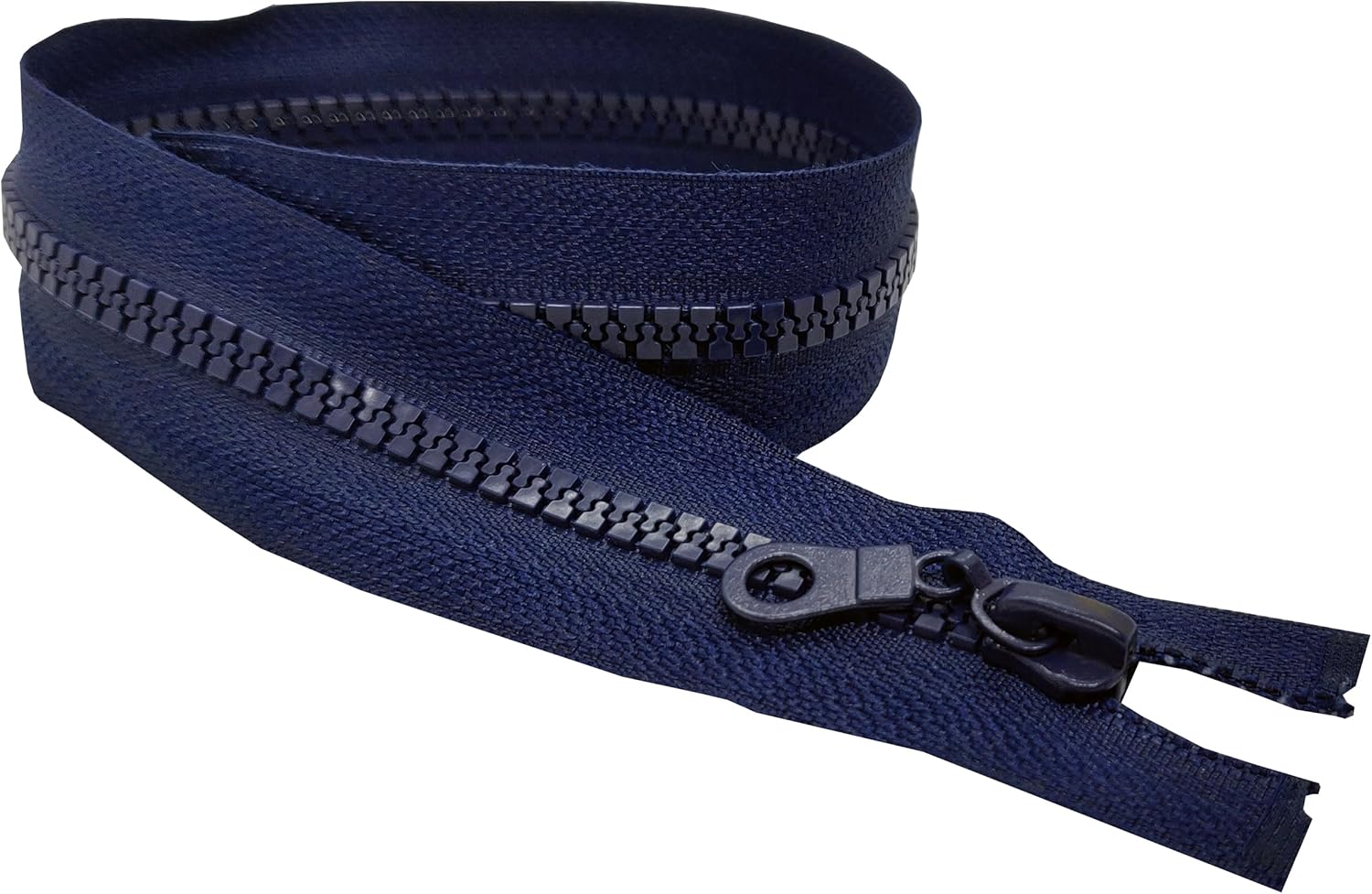1pc Navy Blue Chunky Zip Size #5 Open-End Type Single One Way Slider ...