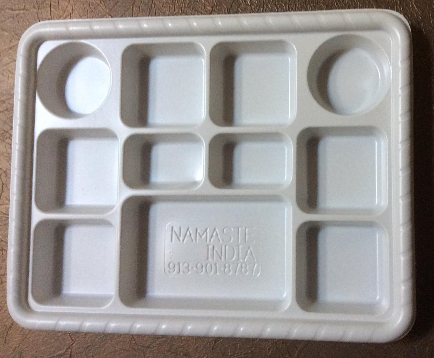 Amazon.com: Eleven Compartment (Section) Disposable Plastic Plate or ...