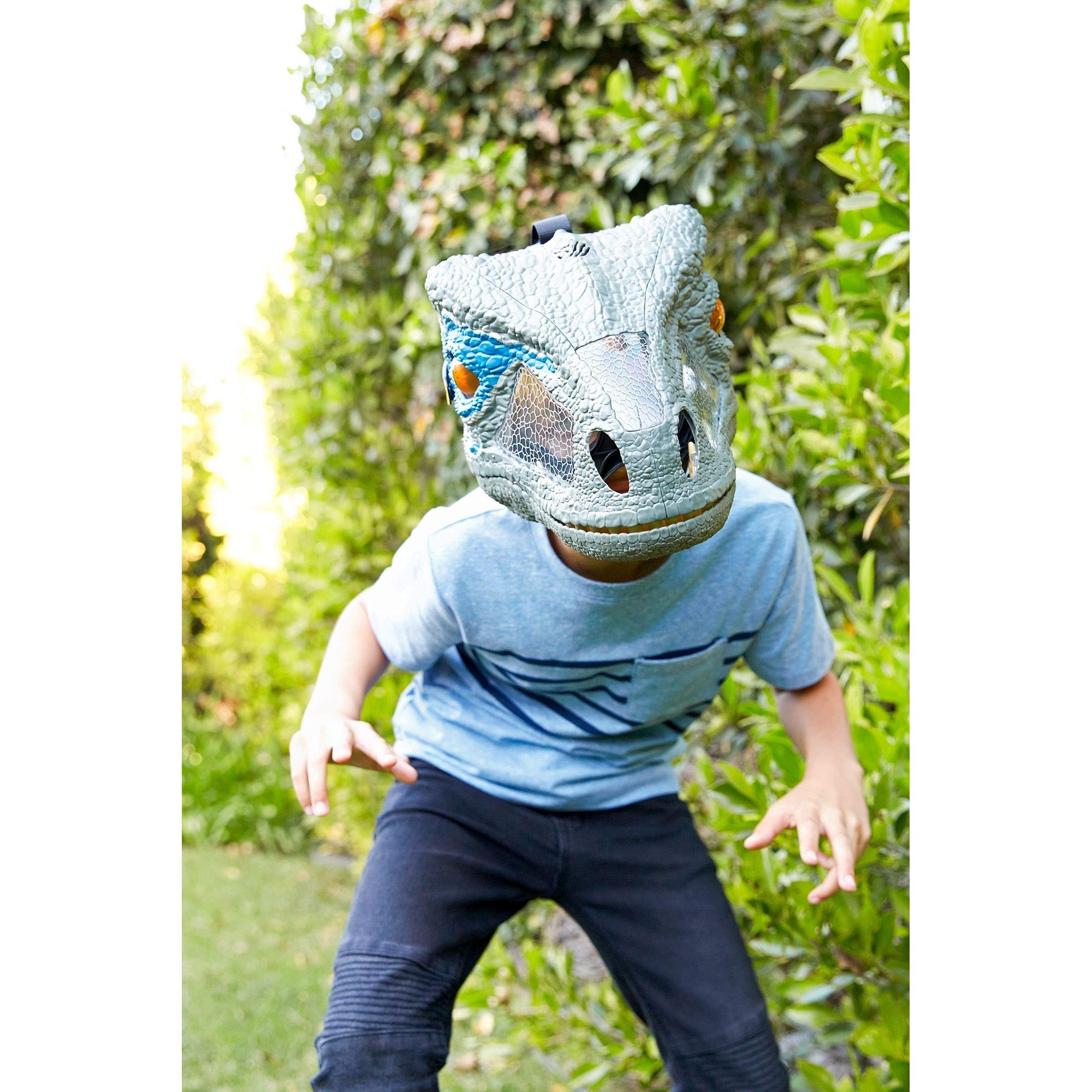 Masks for Kids Jurassic World FMB74 ChompN Roar Mask Velociraptor Blue Home