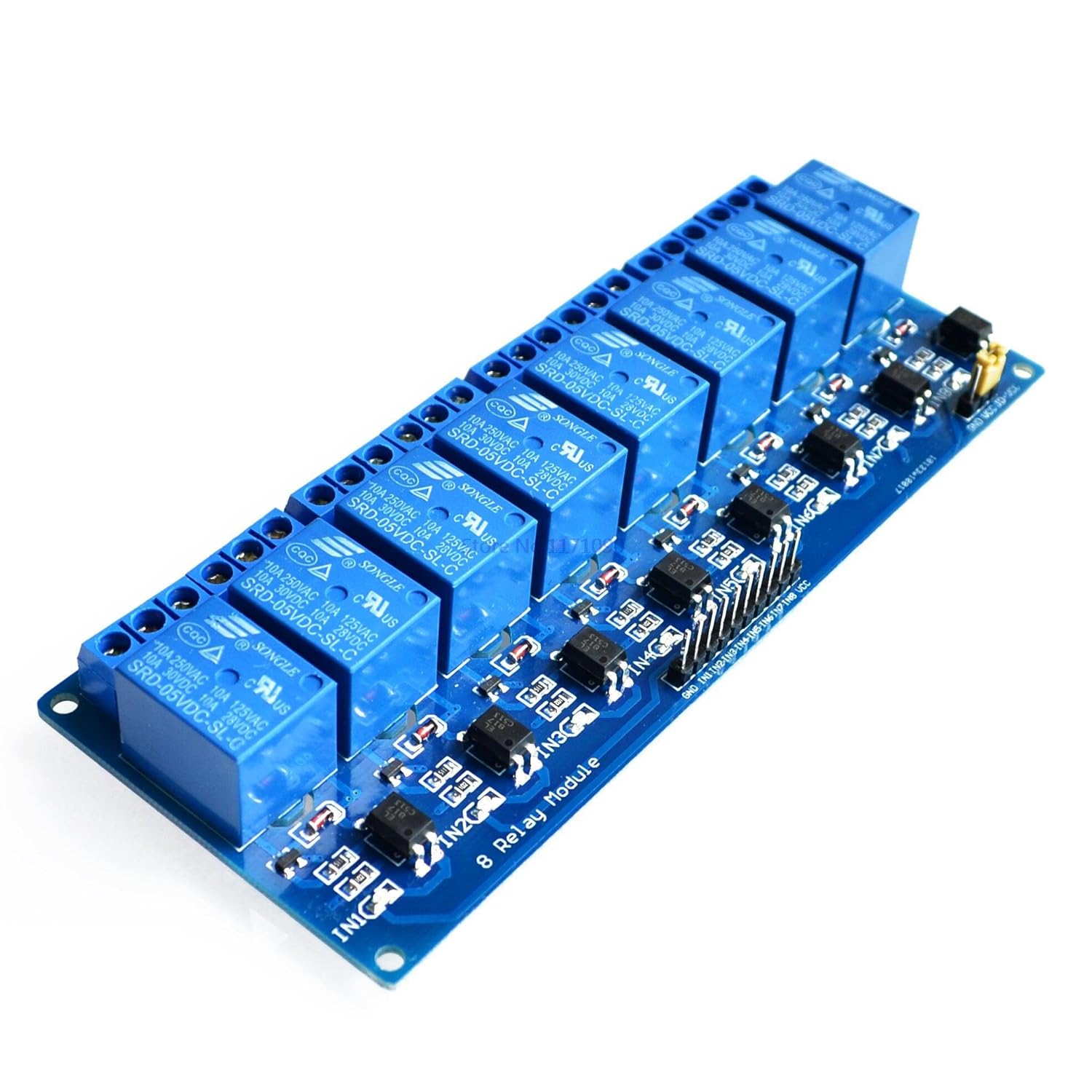 Robodo MO25 5V 10A 8 CH Channel OPTO COUPLER Relay Board Module for Arduino Raspberry Pi ...