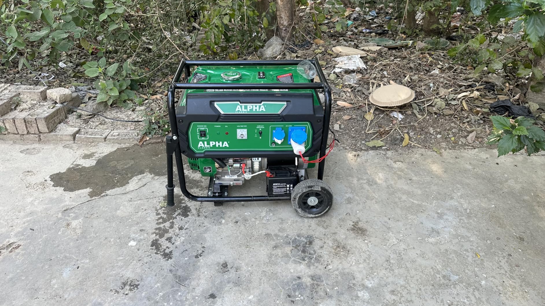 AK POWER SERVICE ALPHA CLASSIC A9500-7500W Self Start Generator Green ...