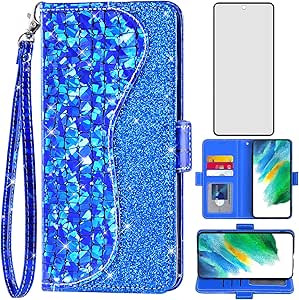 Amazon.com: Asuwish Phone Case for Samsung Galaxy S21 FE Gaxaly S 21 FE 5G Wallet Cover with ...