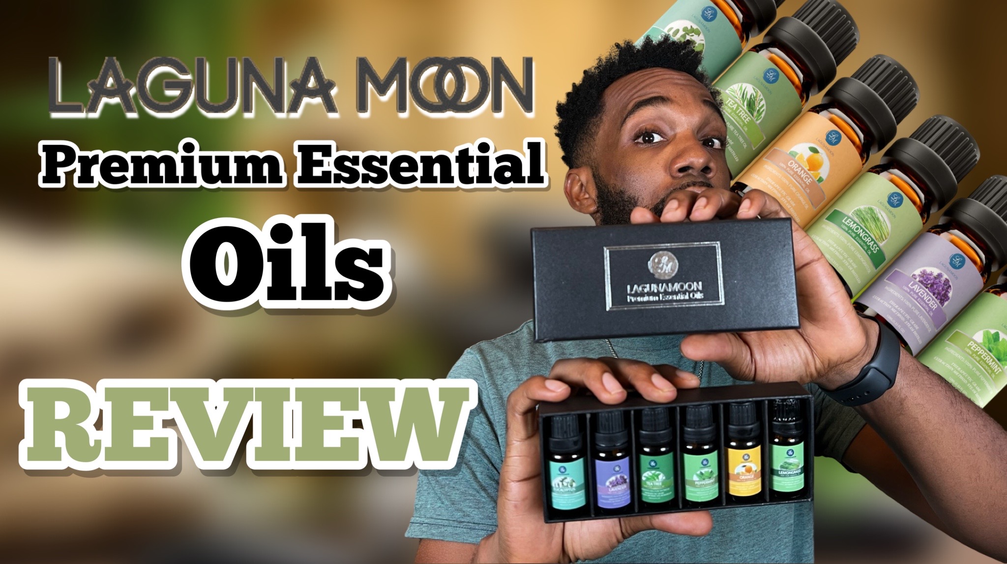 Watch Laguna Moon Essential Oils Set Review on Amazon Live