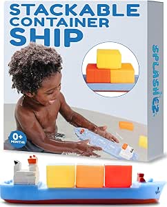 Amazon.com: SplashEZ Boat Bath Toy for Kids | Mold Free Floating ...