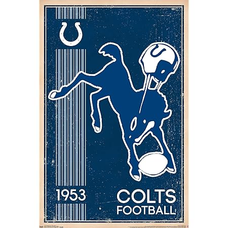 Amazon.com: Trends International NFL Indianapolis Colts - Retro Logo 14 ...