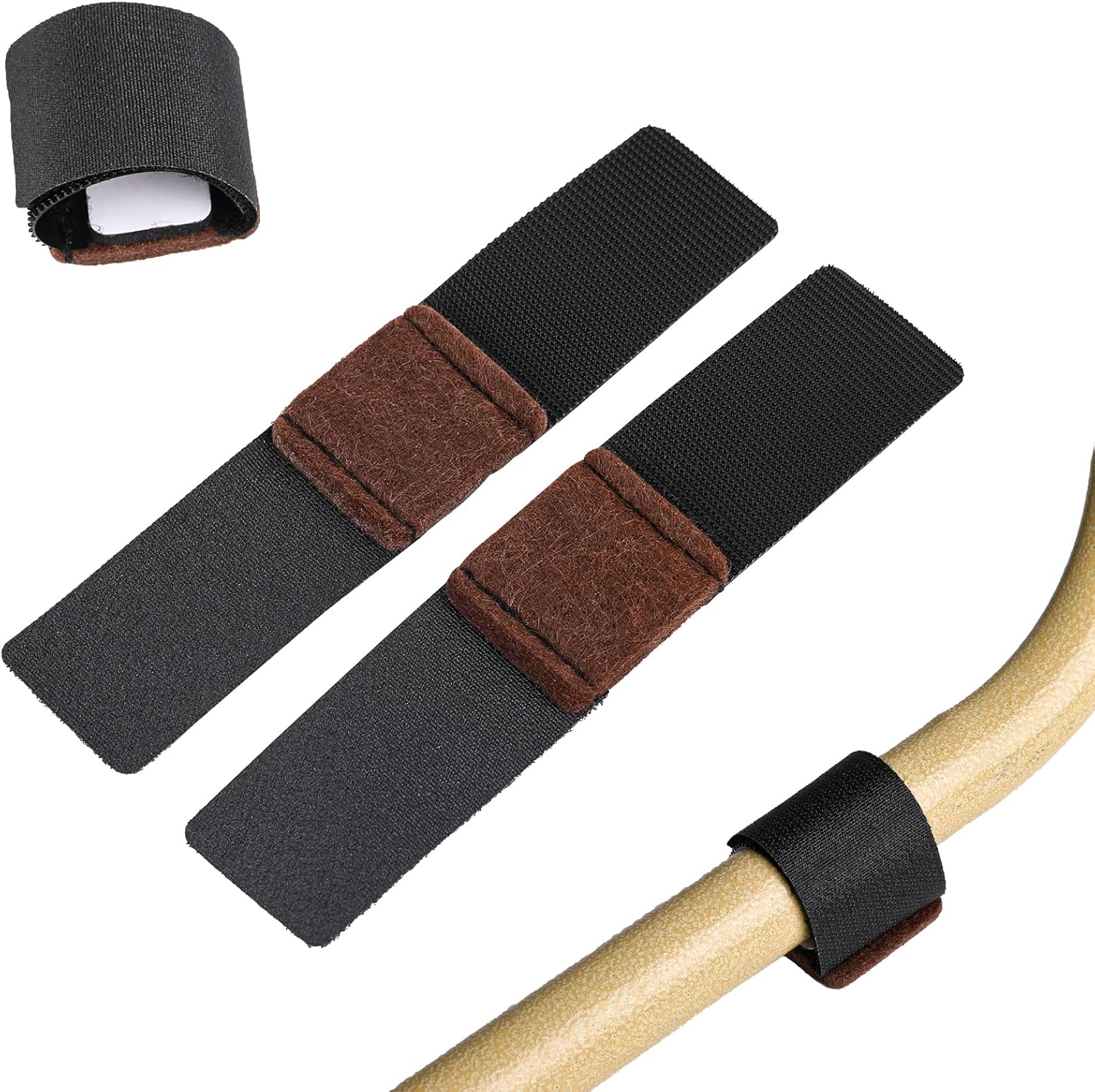 24 Pcs Felt Furniture Pads with Hook and Loop Fasteners for Sled Chair ...