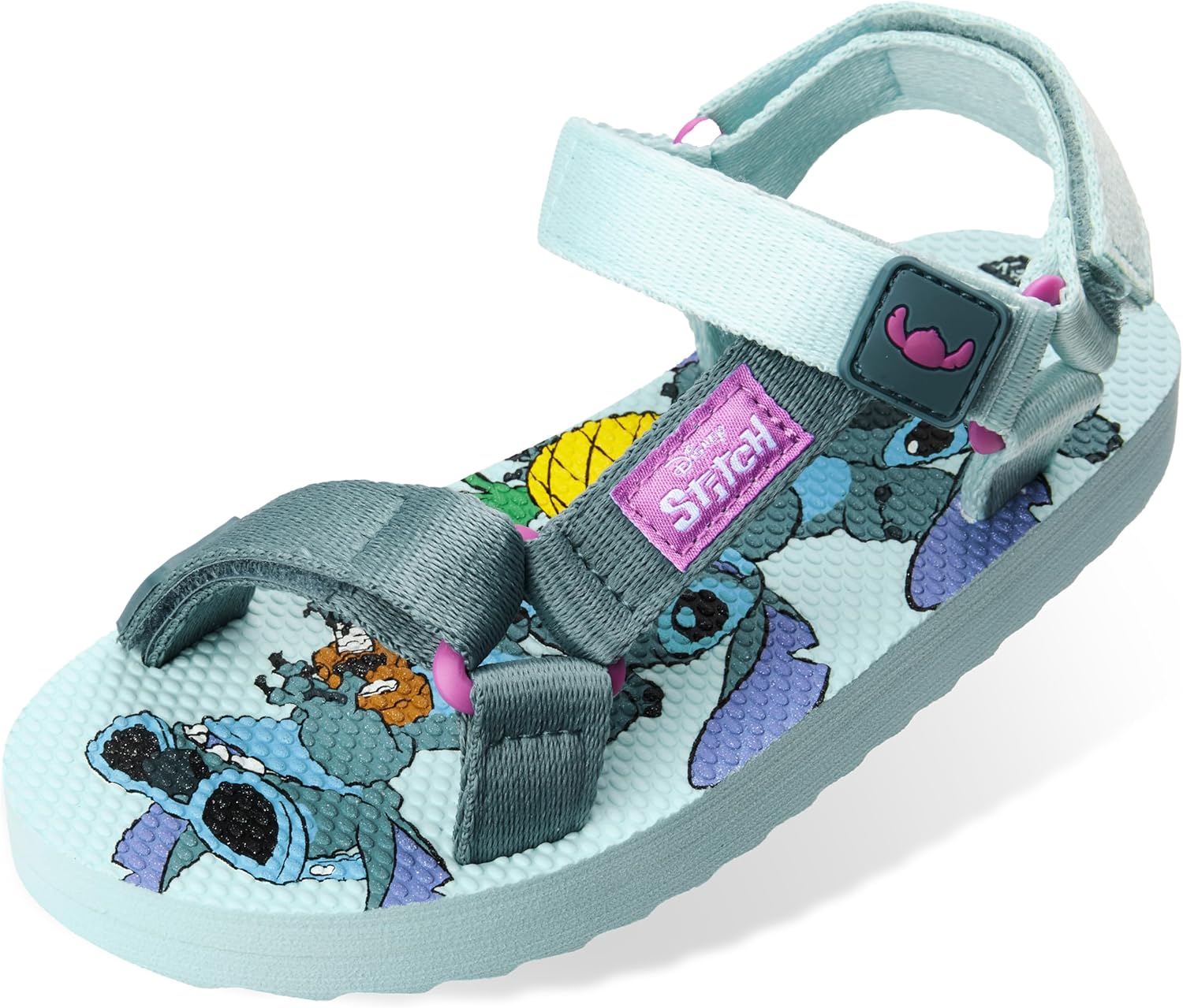 Amazon.com | Disney Stitch Girls Sandals, Summer Shoes with Adjustable ...