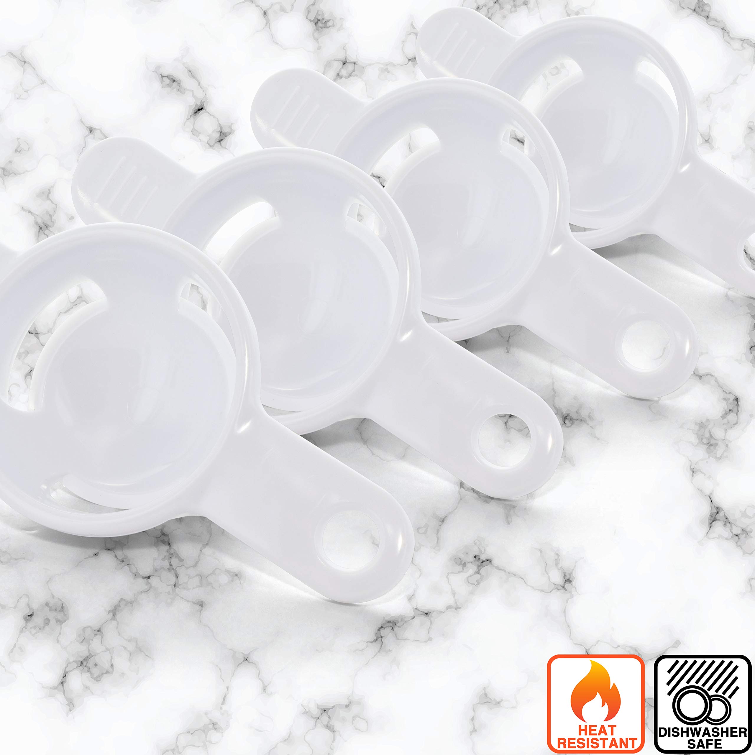 Snapklik.com : Ram-Pro White Egg Separator Heavy Duty Plastic Egg Yolk ...