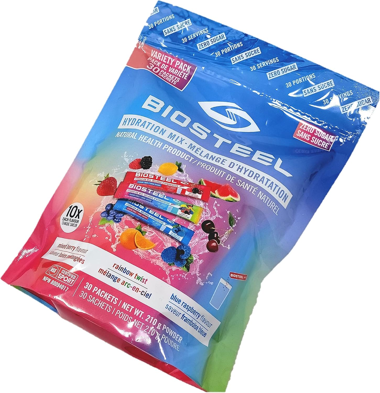 BIOSTEEL Zero Sugar Sports Hydration Mix Variety - Berry, Rainbow Twist ...