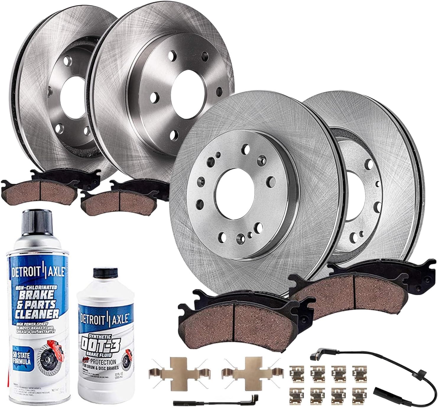 Amazon.com: Detroit Axle - Brake Kit for 2019 Chevy GMC Silverado Sierra 1500 Disc Brake Rotors ...