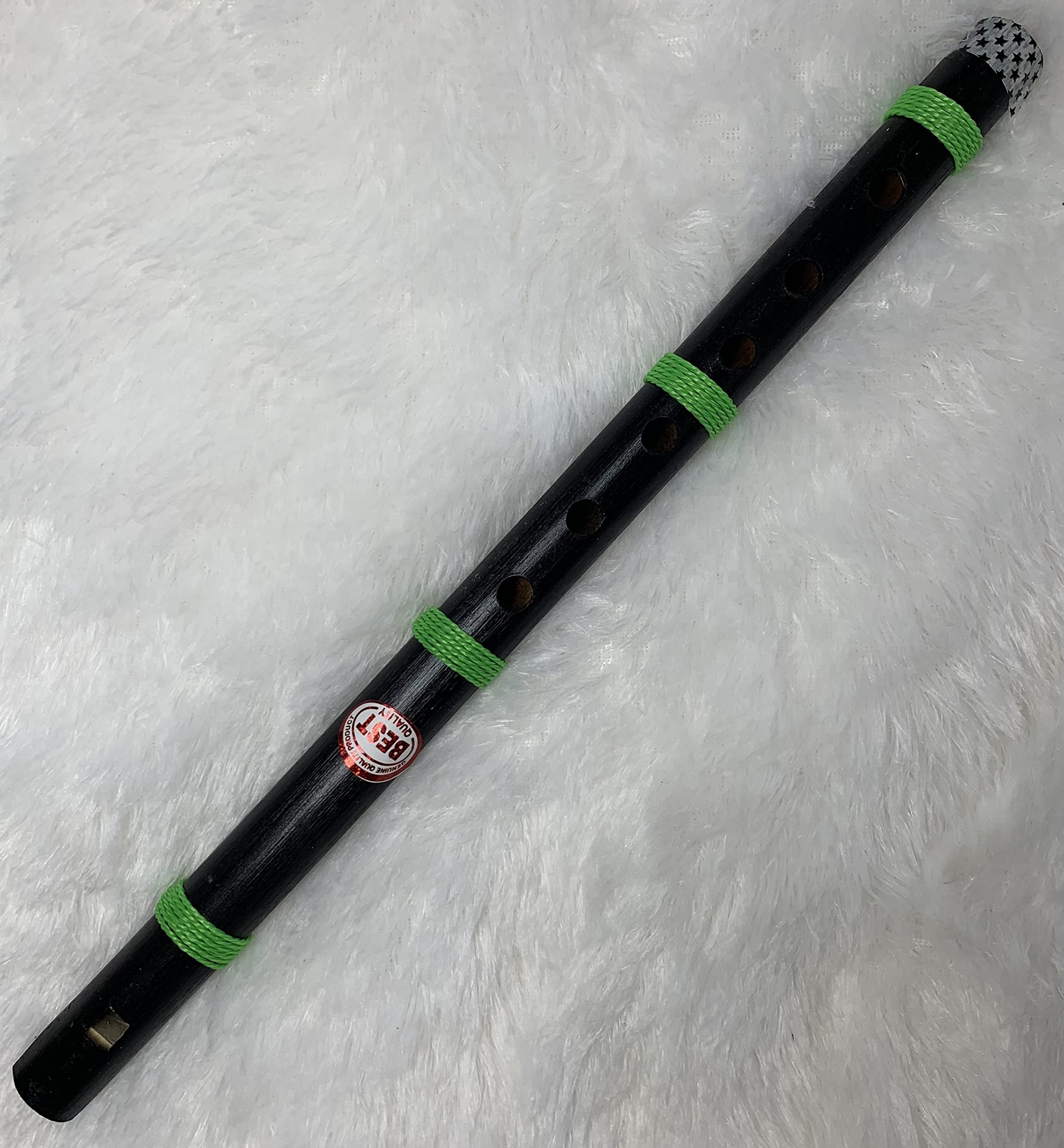Ktd Gopala Wooden Flute Basuri 35 9cm Black Color Rope | Desertcart INDIA