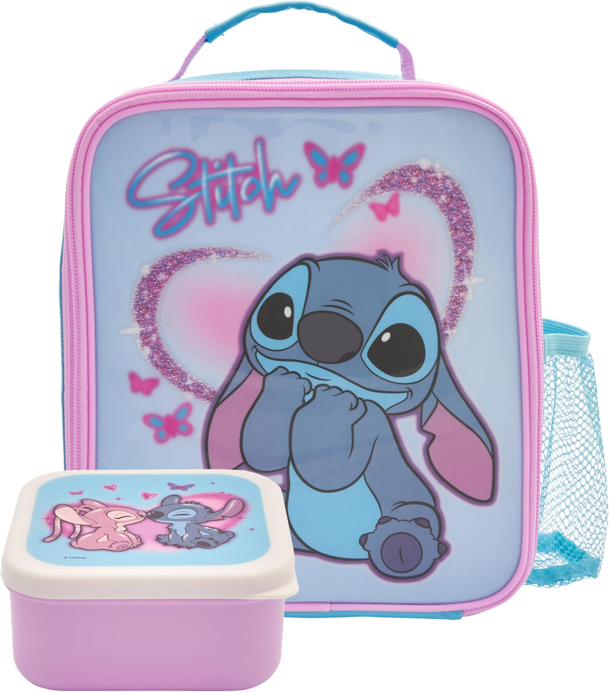 Disney Stitch Lunch Bag with Mini Stitch Lunch Box by Polar Gear ...