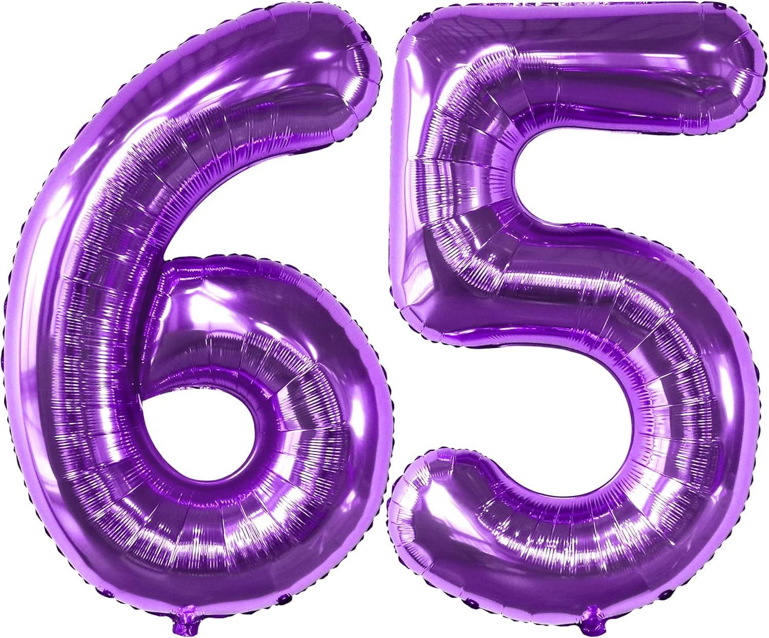 Amazon.com: KatchOn, Giant Purple 65 Balloon Number - 40 Inch | 65 Year ...