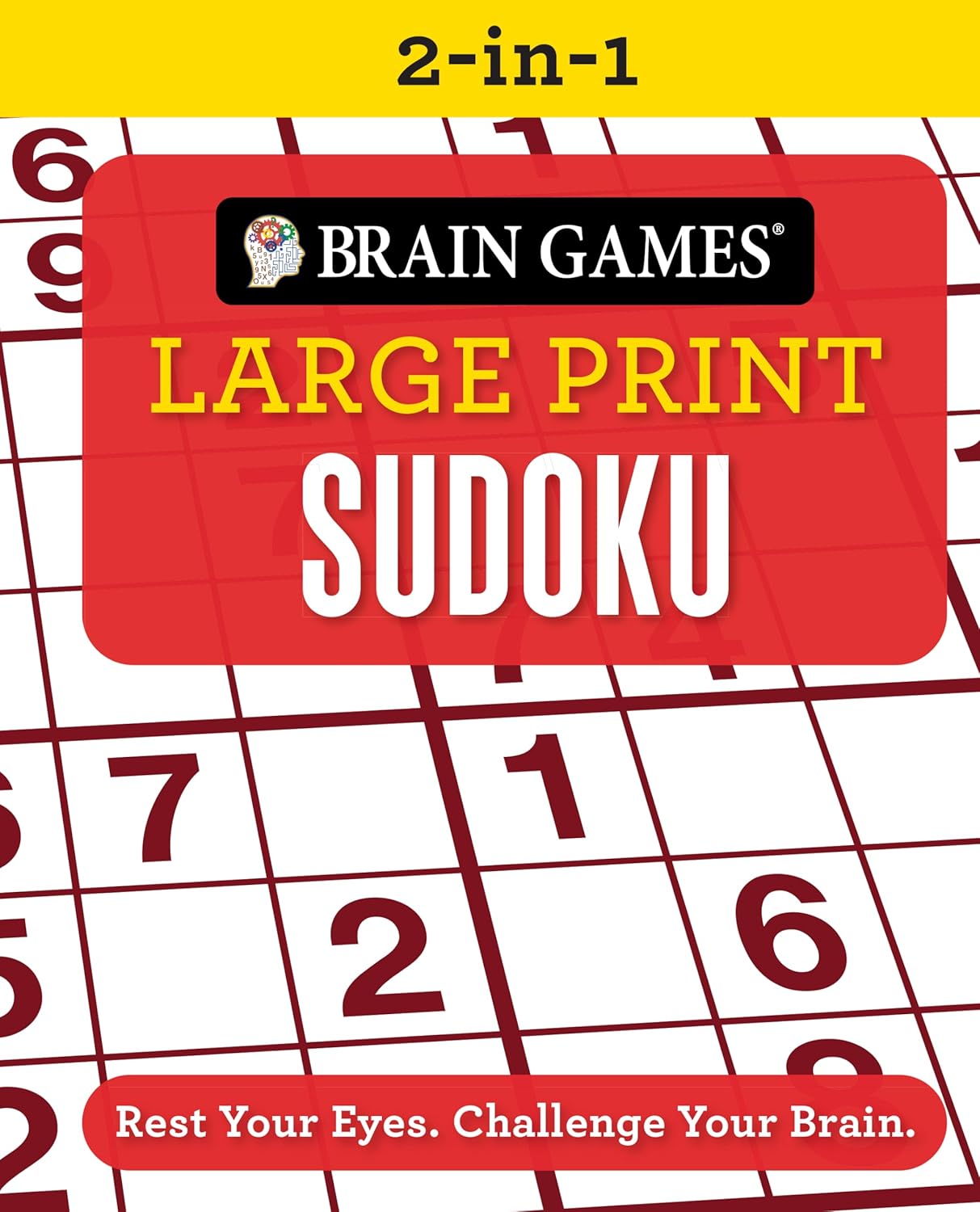 Amazon.com: Brain Games 2-in-1 - Large Print Sudoku: Rest Your Eyes ...