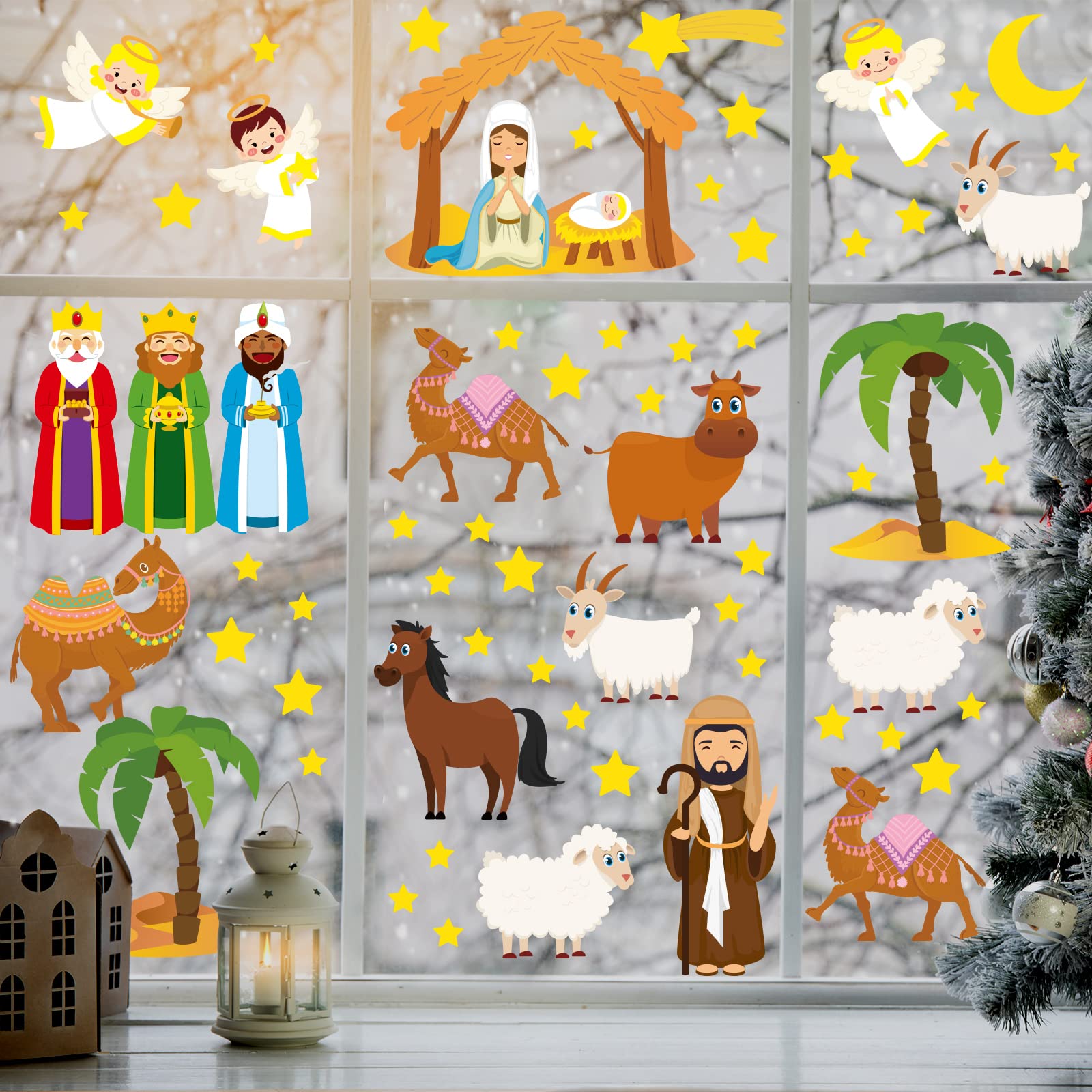Nativity Window Stickers