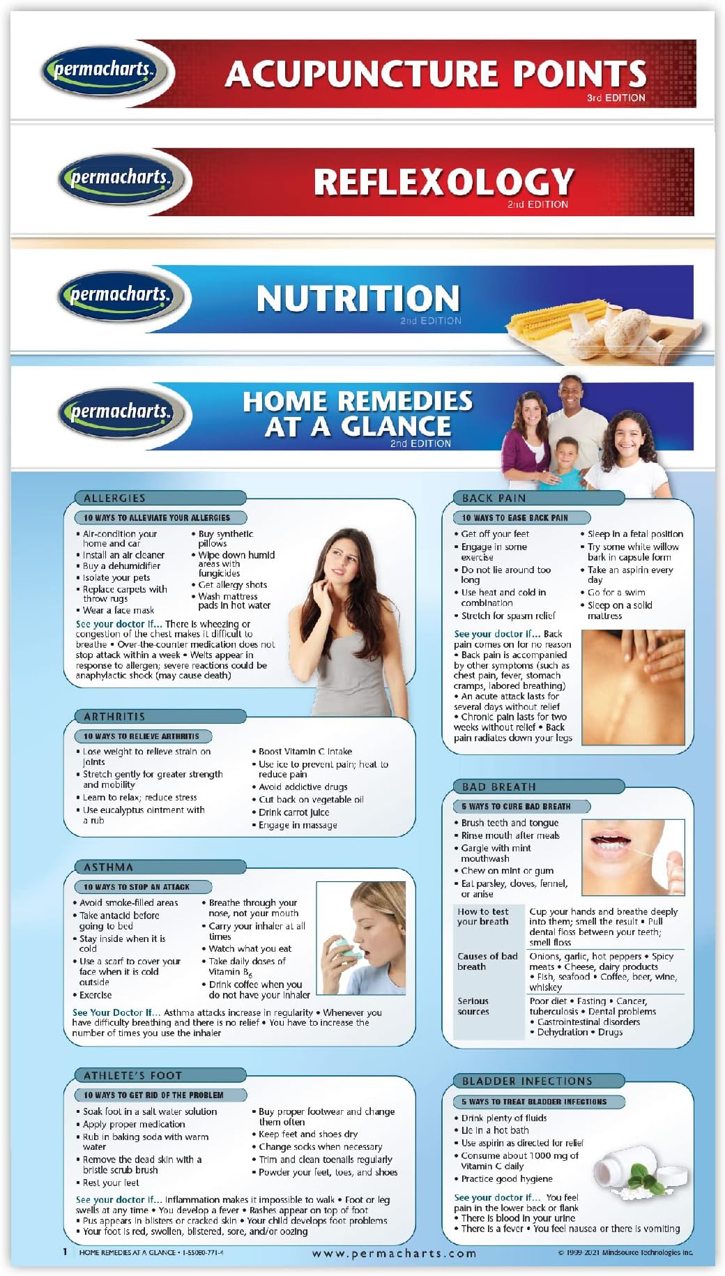 Amazon.com : Holistic Health and Wellness Charts - Medical Quick ...