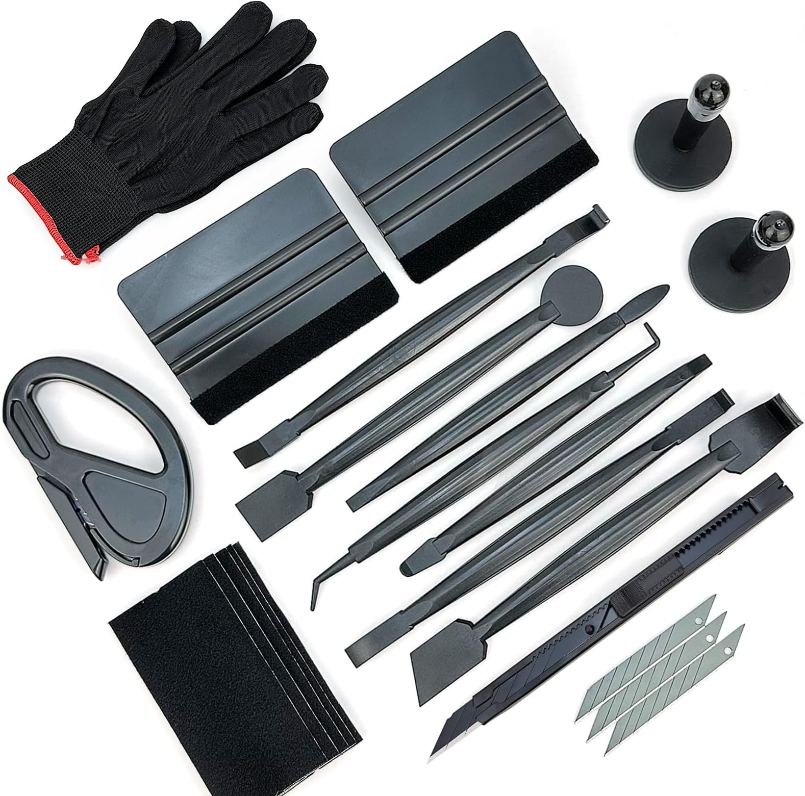 Amazon.com: NEWISHTOOL Vehicle Wrap Tool Vinyl Wrap Tool Kit includes ...