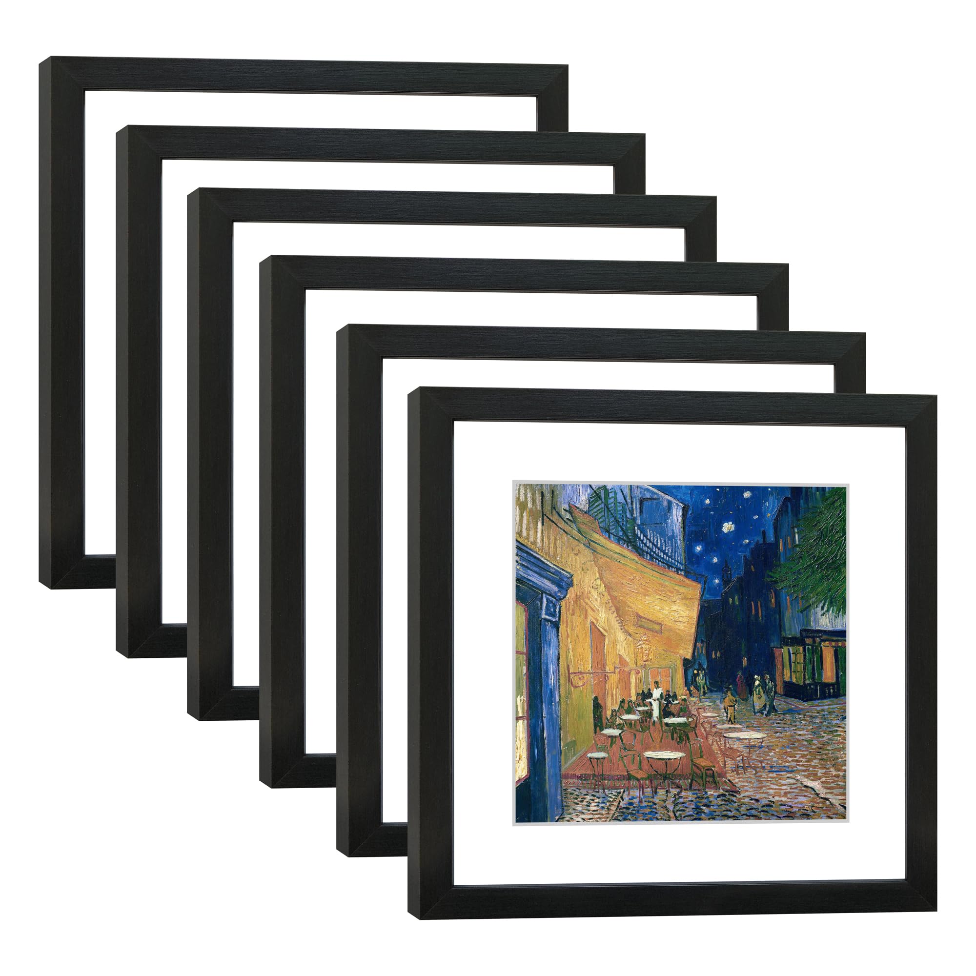 Amazon.com - DEKWINN 11x11 Picture Frame Set of 6 with Real Glass for ...