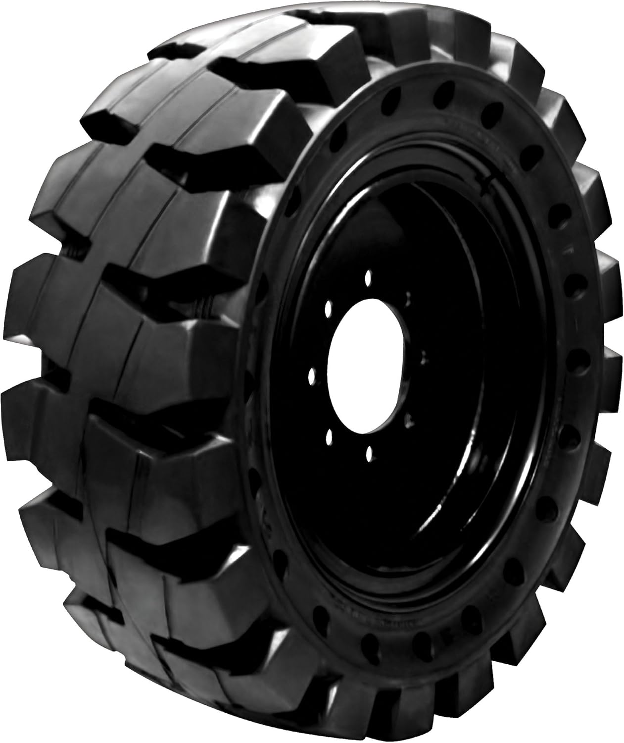 Amazon.com: 30x10-16/10-16.5 Solid Skid Steer Tires(4) + rims Severe ...