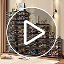 Amazon.com: CIMLORD 9-Tier Foldable Shoe Rack for Closet Entryway 18 ...
