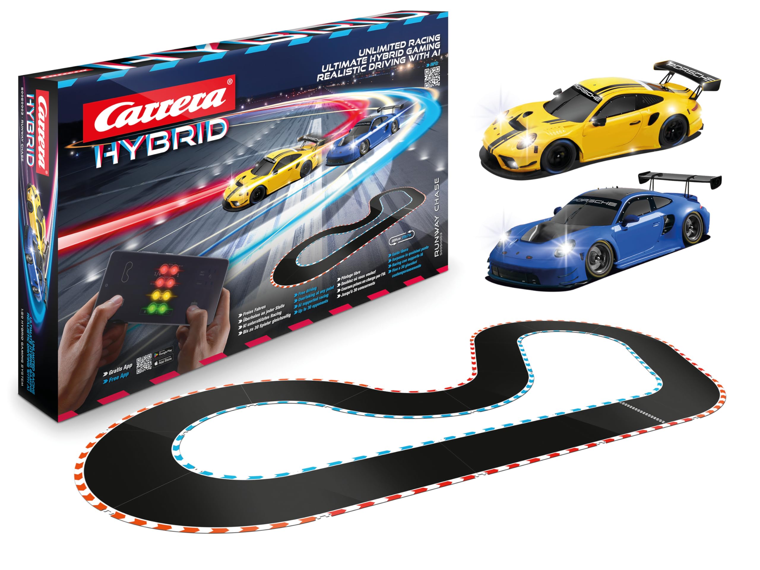 Carrera - 50050003 Hybrid Set Runway Chase : Amazon.it