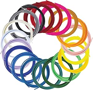 Amazon.com: PIKA3D 3D Pen Filament Refills, 20 Colors, 16 Feet Per ...