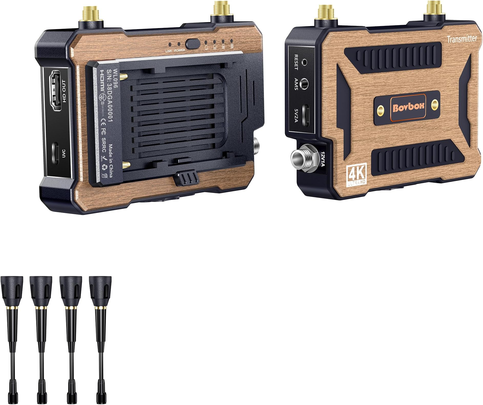 Amazon.com: 1TX*4RX Wireless HDMI Transmitter and Receiver 4K, 656FT ...