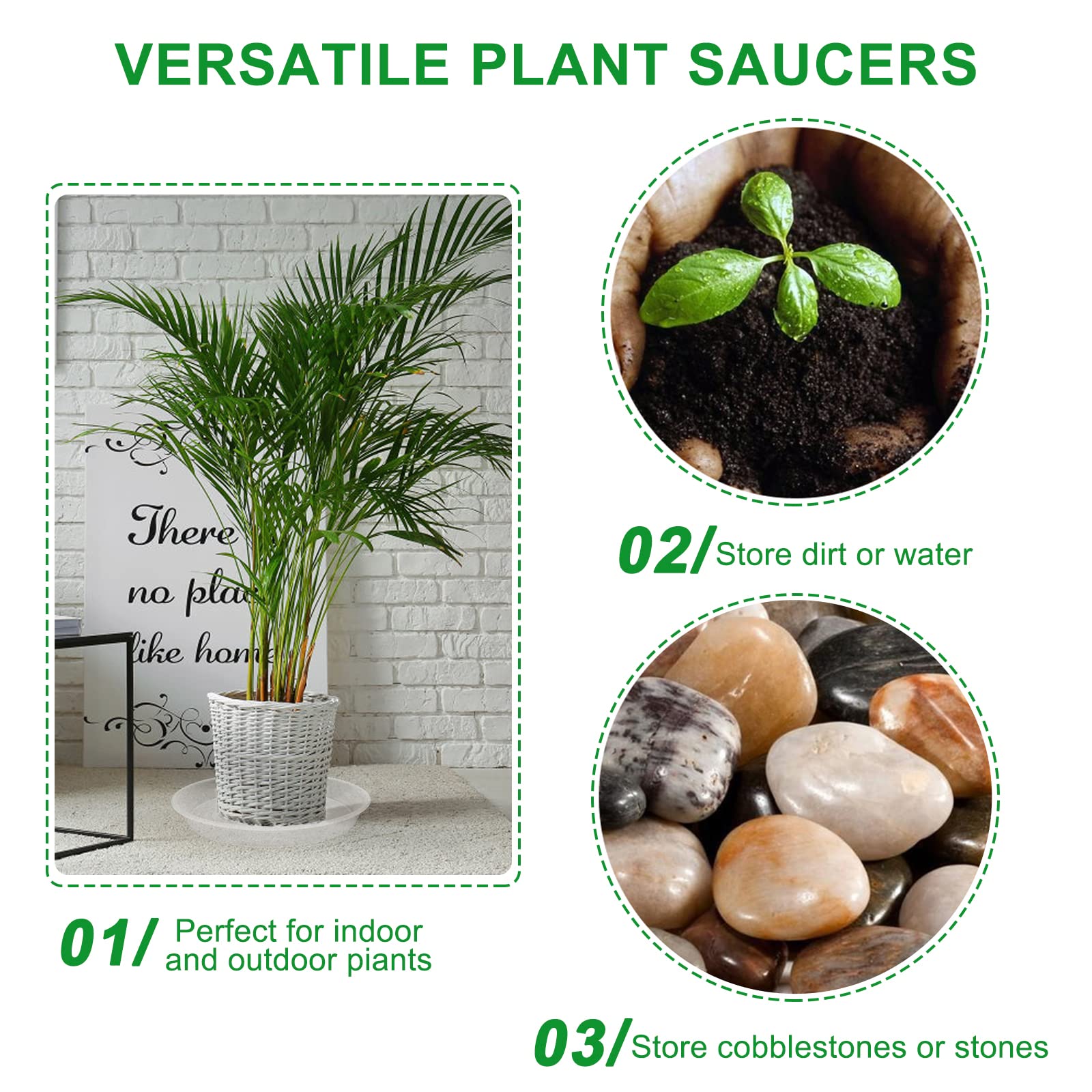 Snapklik.com : TITE Plant Saucer Heavy Large Planter Durable Thicker ...