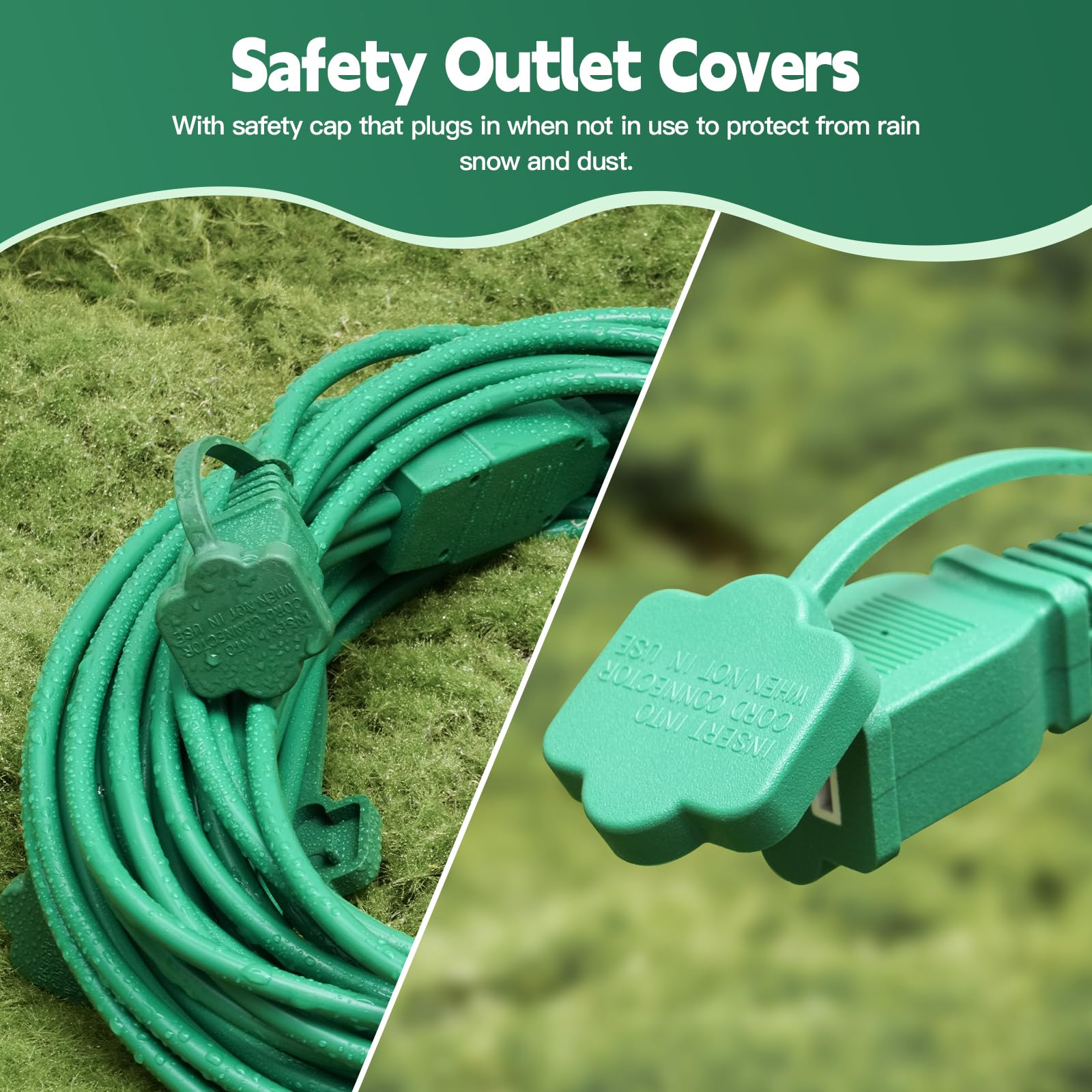 Outdoor Holiday Extension DEWENWILS 40 Ft. 16/3C SJTW Outdoor