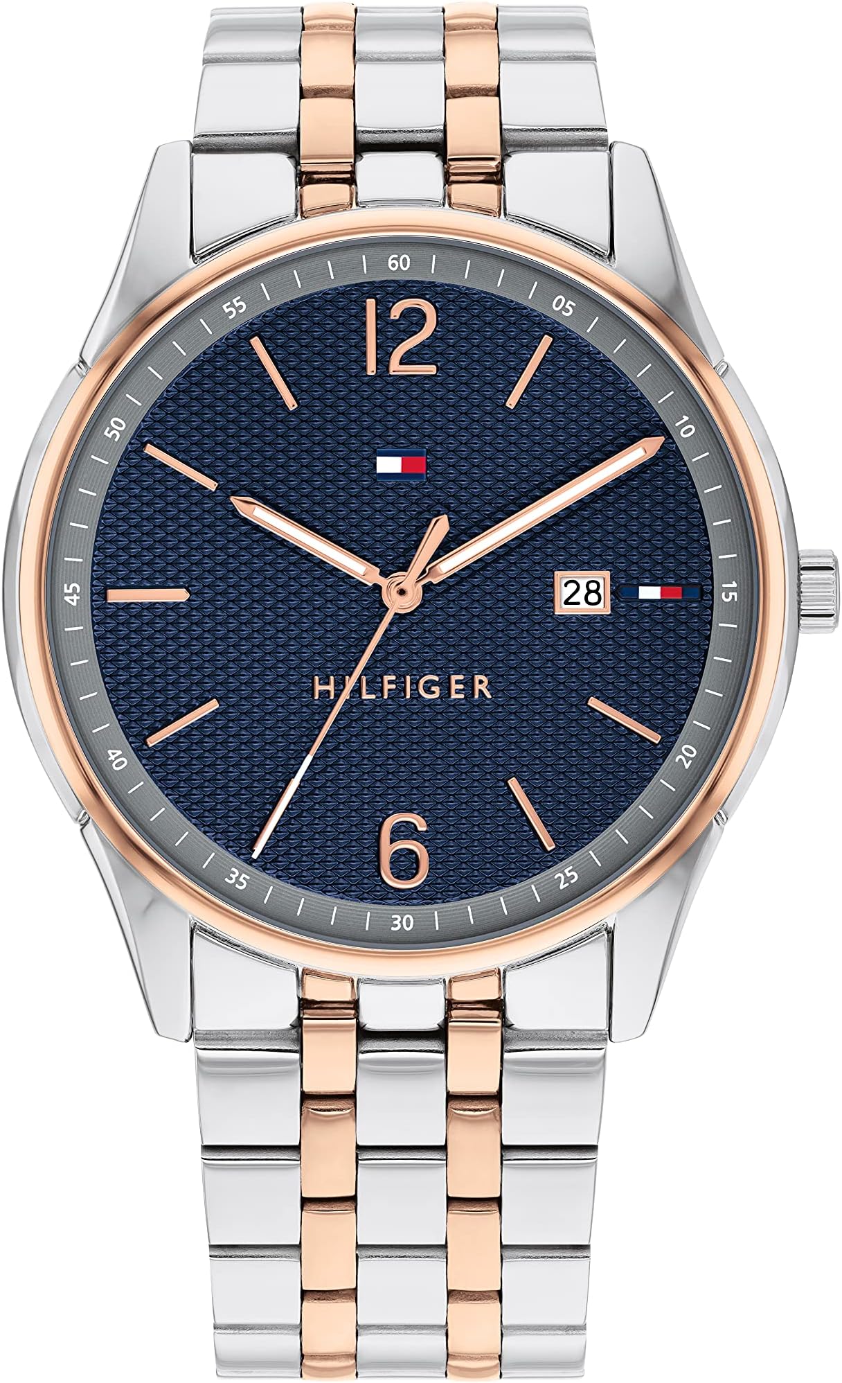 Tommy Hilfiger Men's Blue Dial Stainless Steel Watch - 1791398 : Buy ...