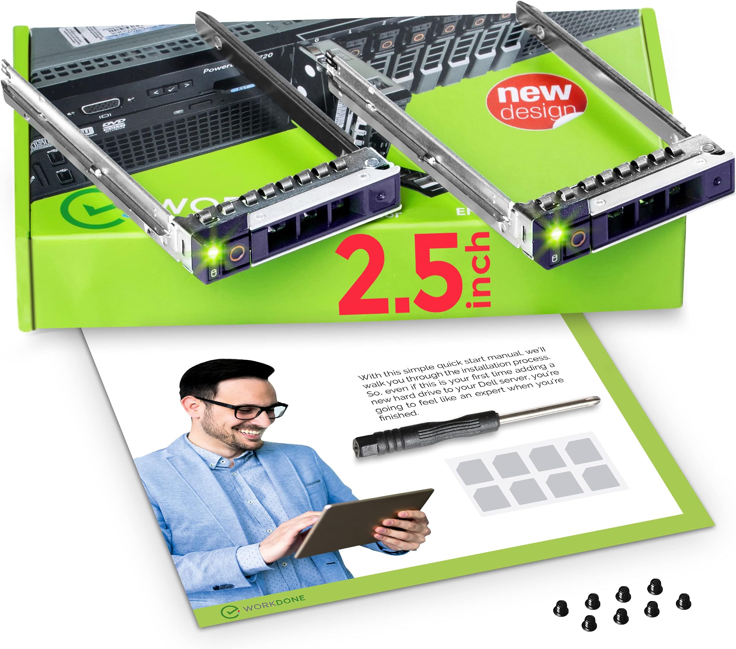 Amazon.com: 2.5" SAS SATA Hard Drive Tray Caddy for DELL GEN 14 ...